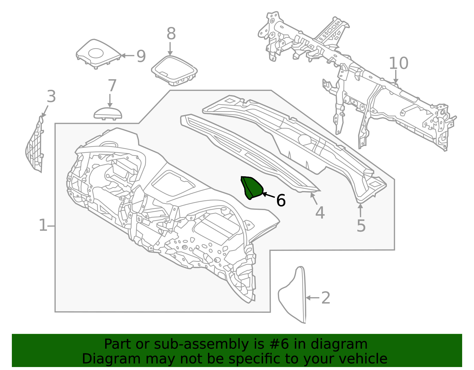 2013-2019 Hyundai Defogger Grille 97393-2W000-RYN | MotorMotor