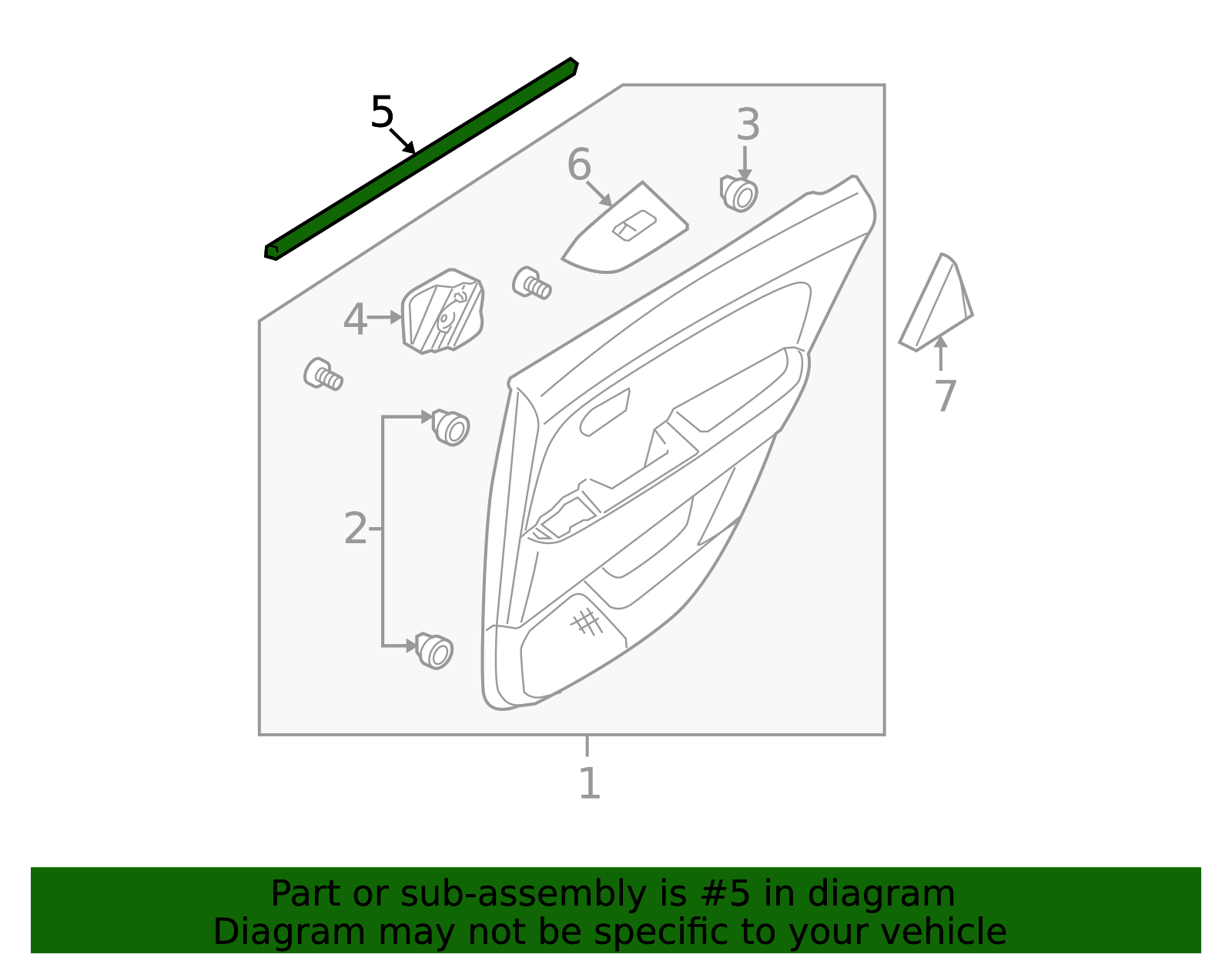 2007-2010 Hyundai Elantra Belt Weather-Strip 83231-2H000 | QuirkParts
