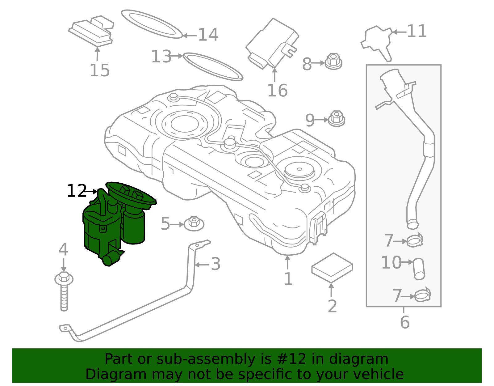 Fuel Pump Assembly 16-11-7-300-463 | Mini Parts Direct