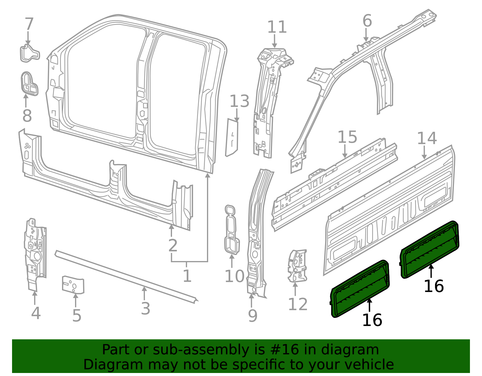 2009-2025 Ford Vent Grille FL3Z-15280B62-B | Ford OEM Parts Outlet