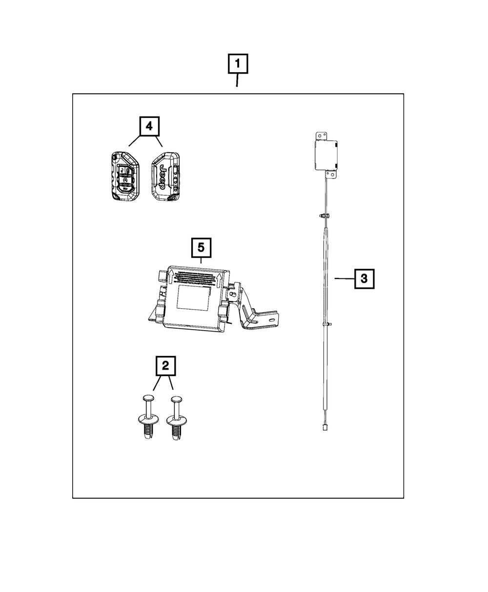 68598113AA - Remote Start And Keyless Entry Antenna 2018-2023 Jeep ...