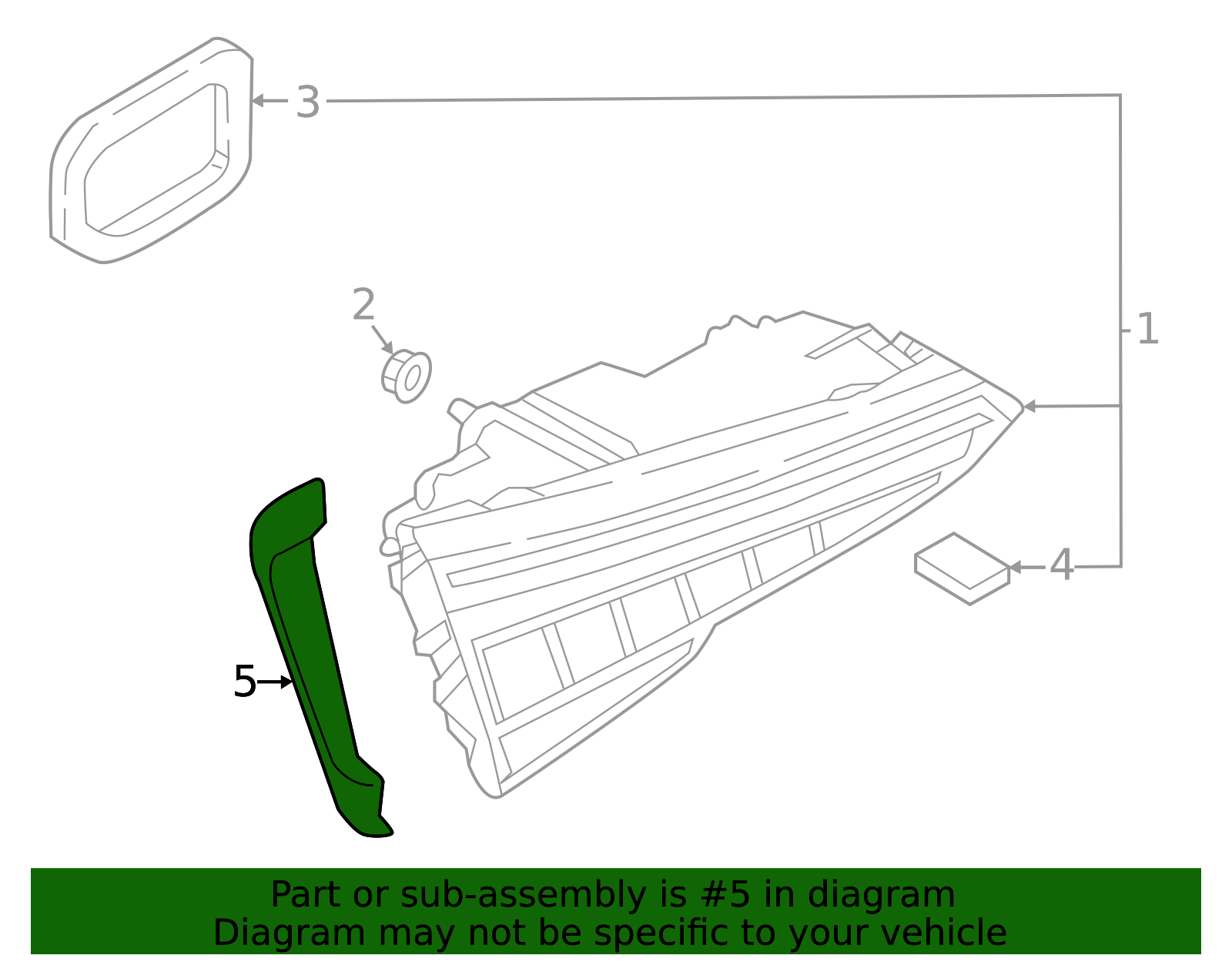8W5-945-255 - 2017-2019 Audi - Trim Molding 2017-2019 Audi | European ...