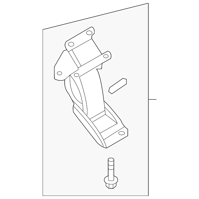 Running Board Mounting Bracket | HC3Z-16A507-B | Walls' Ford Parts