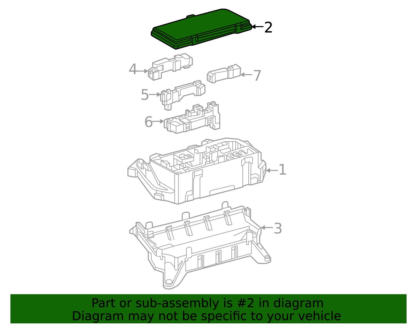2024 Toyota Mirai Upper Cover 82662-62060 | Toyota Parts Center