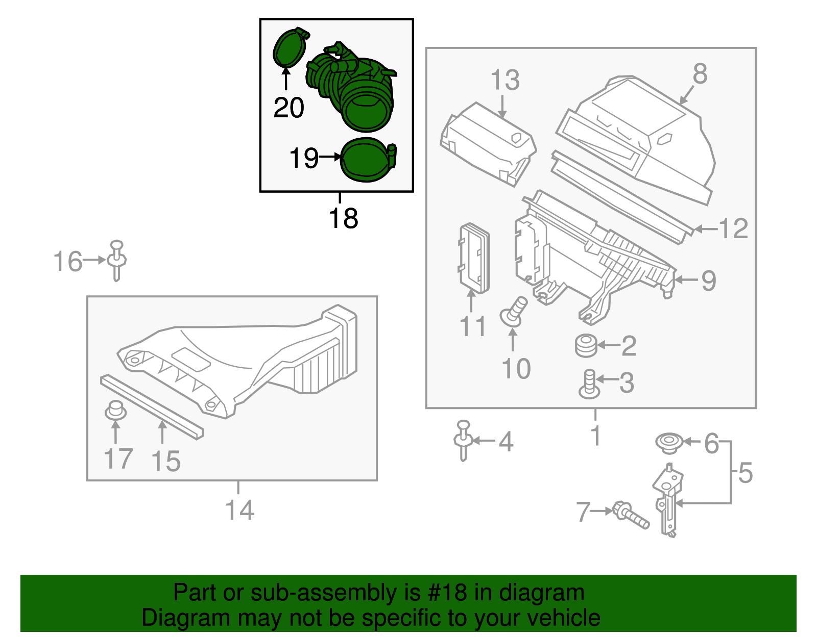 28140-C1510 - Intake Tube 2016-2020 Kia Optima | Kia.Parts Store