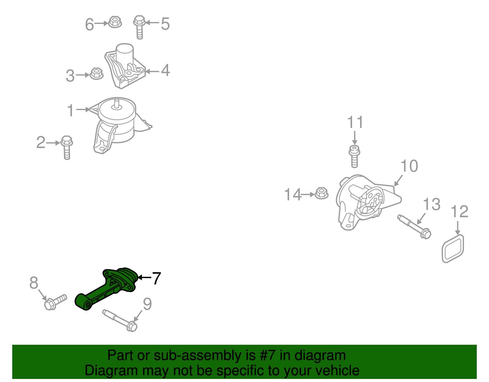 2015-2021 Kia Sedona | Torque Arm | 21950-A9001 | Kia Auto Parts