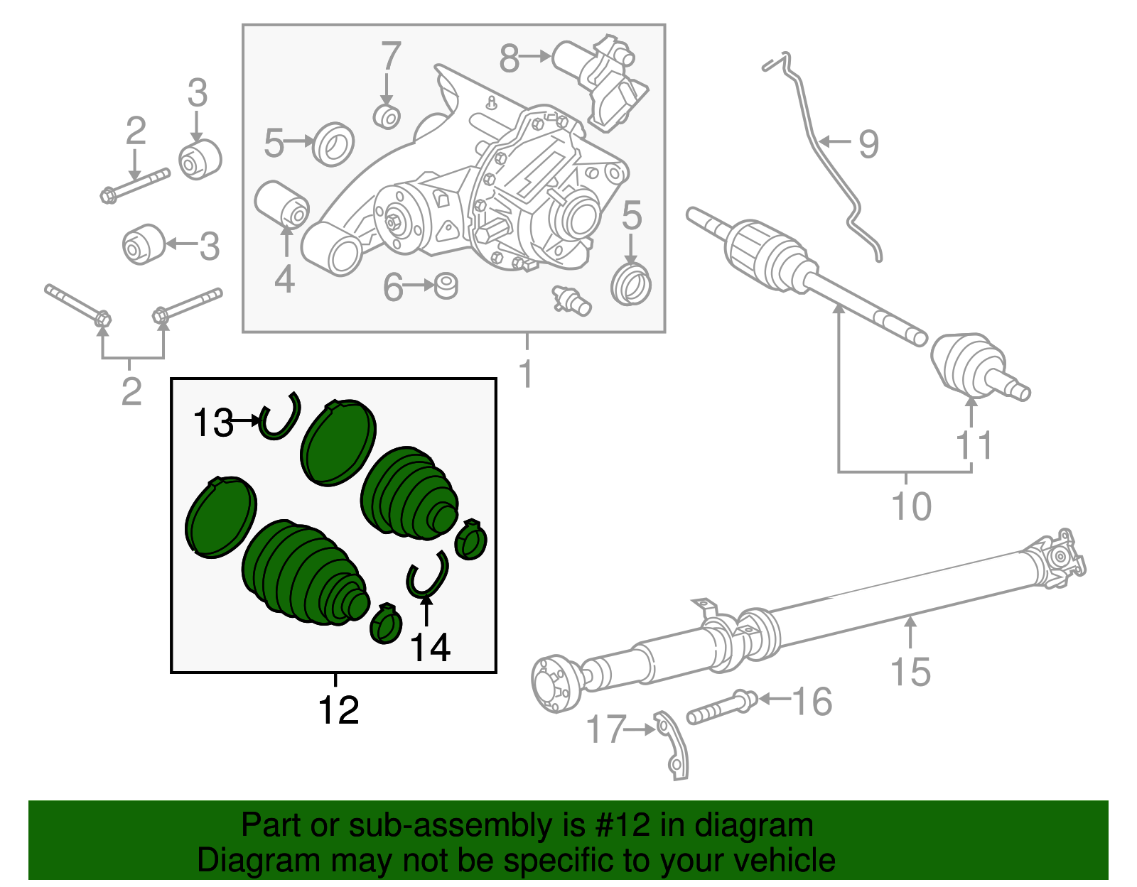 2005-2013 Land Rover Boot Kit TDR500080 | OEM Parts Online