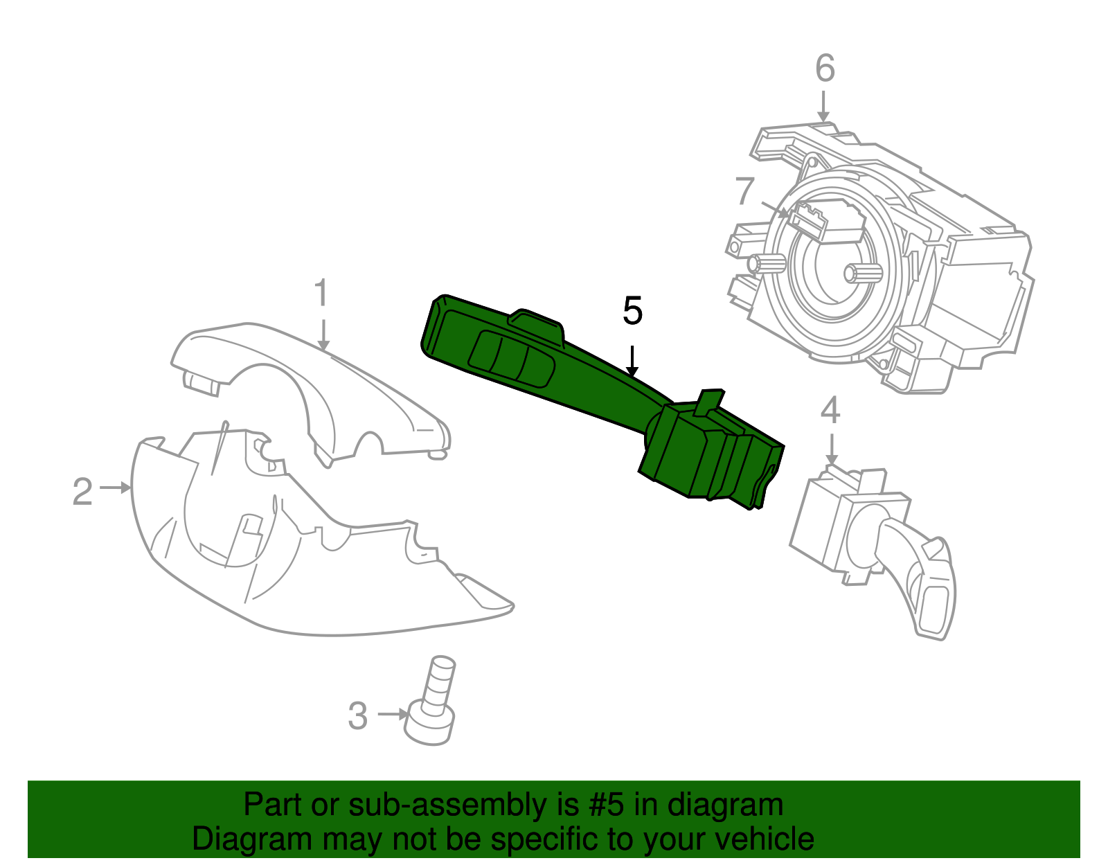 2009-2014 Volvo Turn Signal Switch 31327905 | TascaParts.com