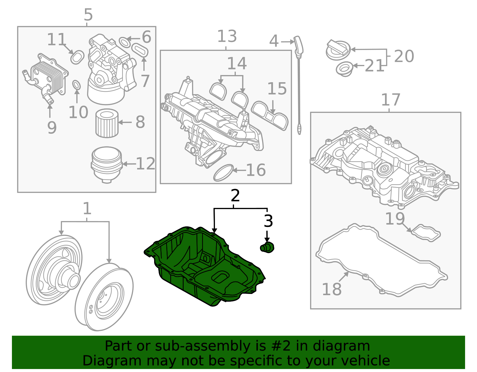 2020-2024 Hyundai Oil Pan 21510-2M800 | OEM Parts Online
