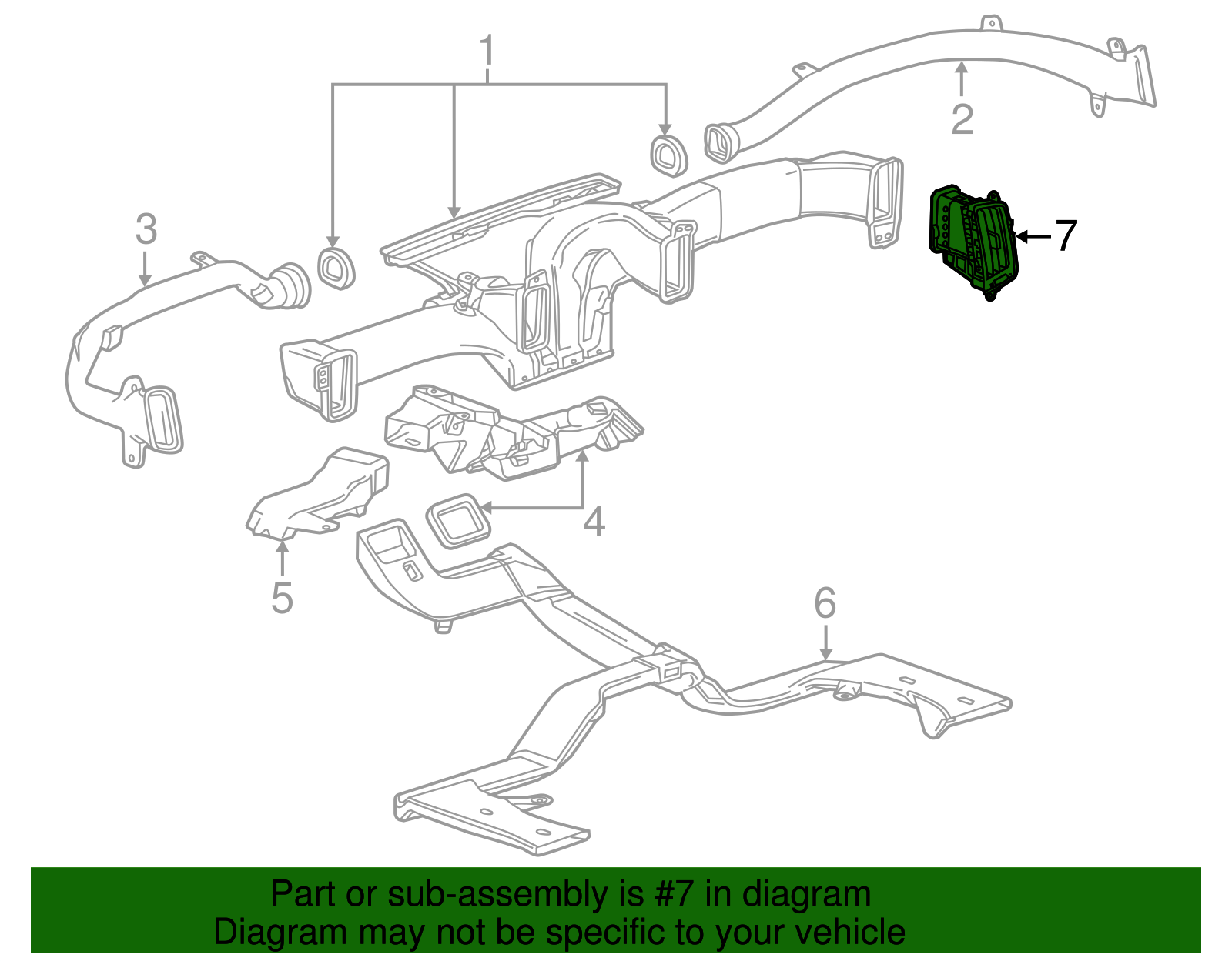 20943683 - 2014-2019 GM - Instrument Panel Air Outlet | Partners Chevy