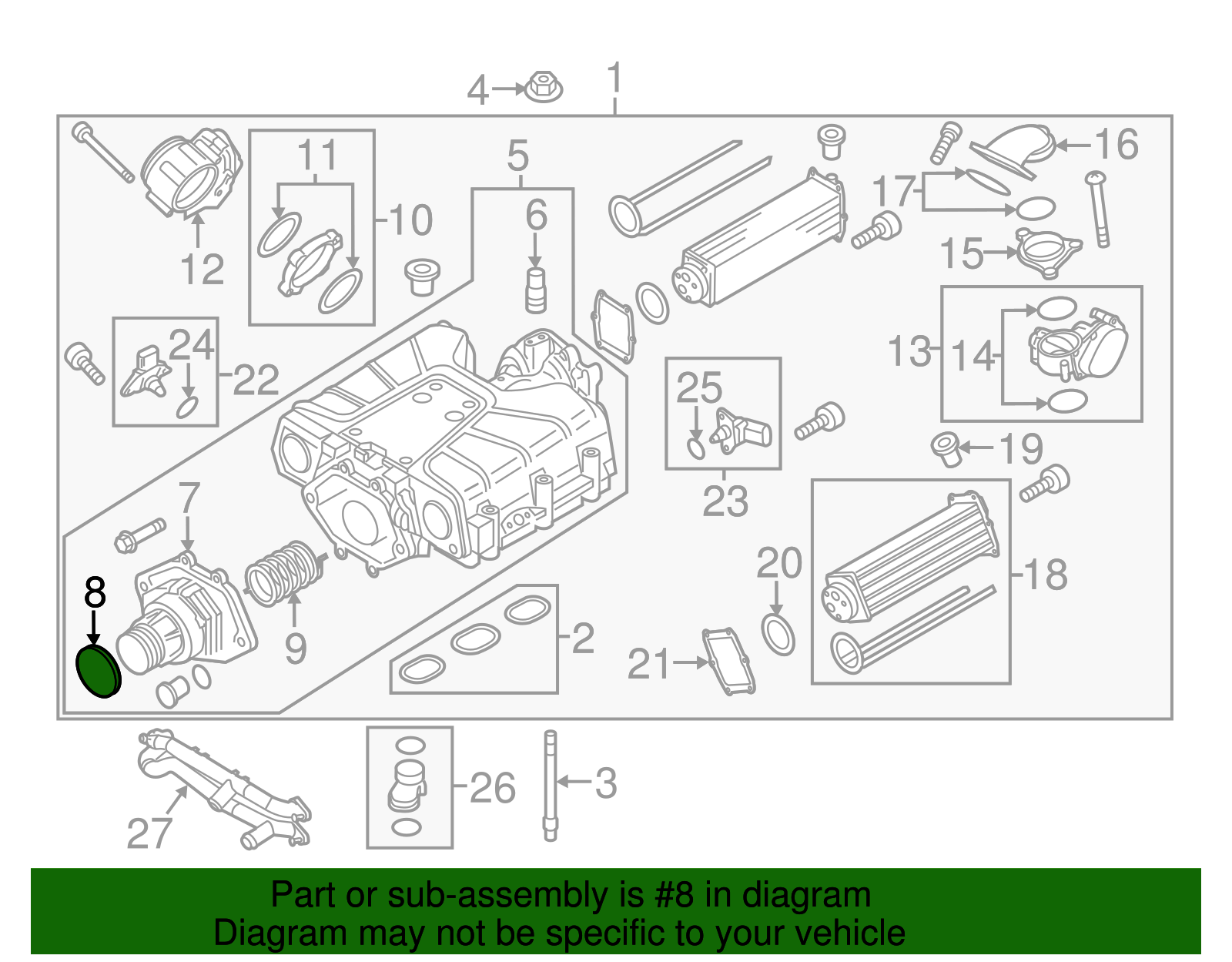 2011-2015 Volkswagen Touareg Drive Unit Cap 06E-145-218-A | VW Direct ...