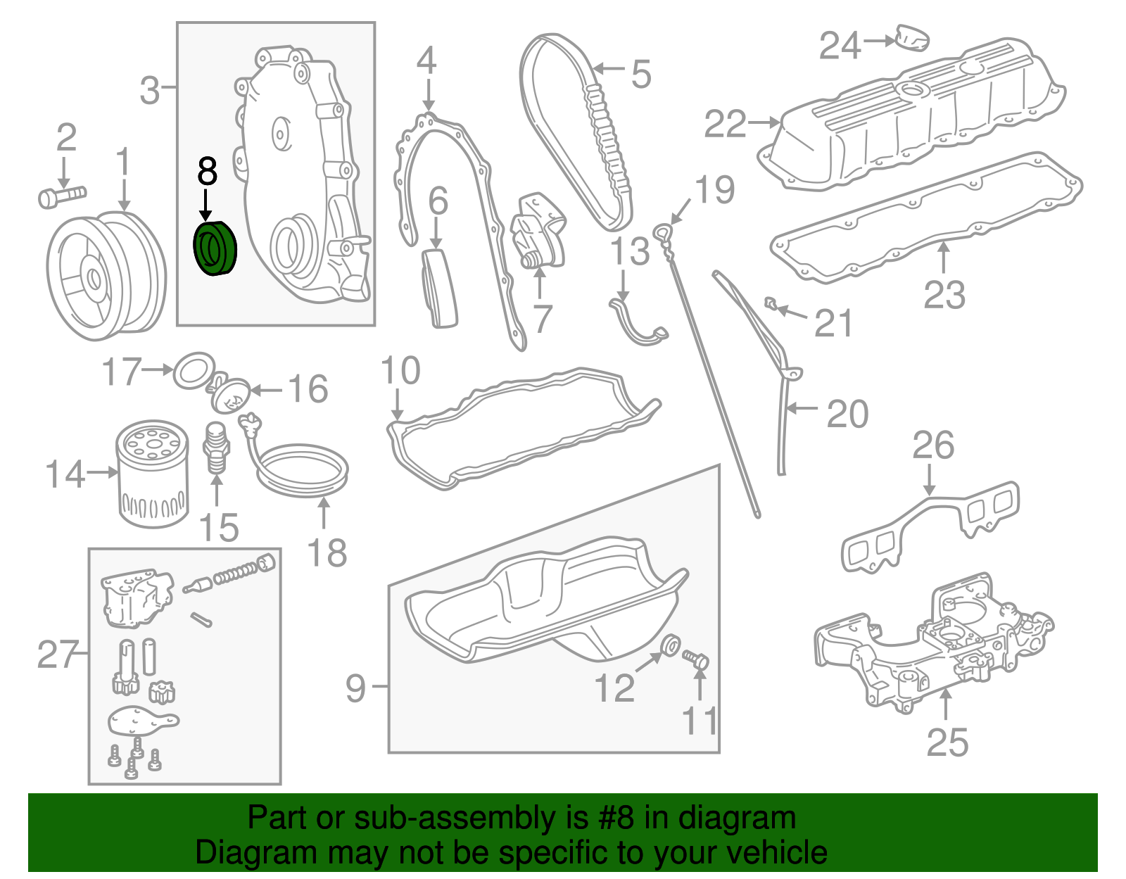 1985-2006 Mopar Seal 33004681 | Mopar Parts Canada