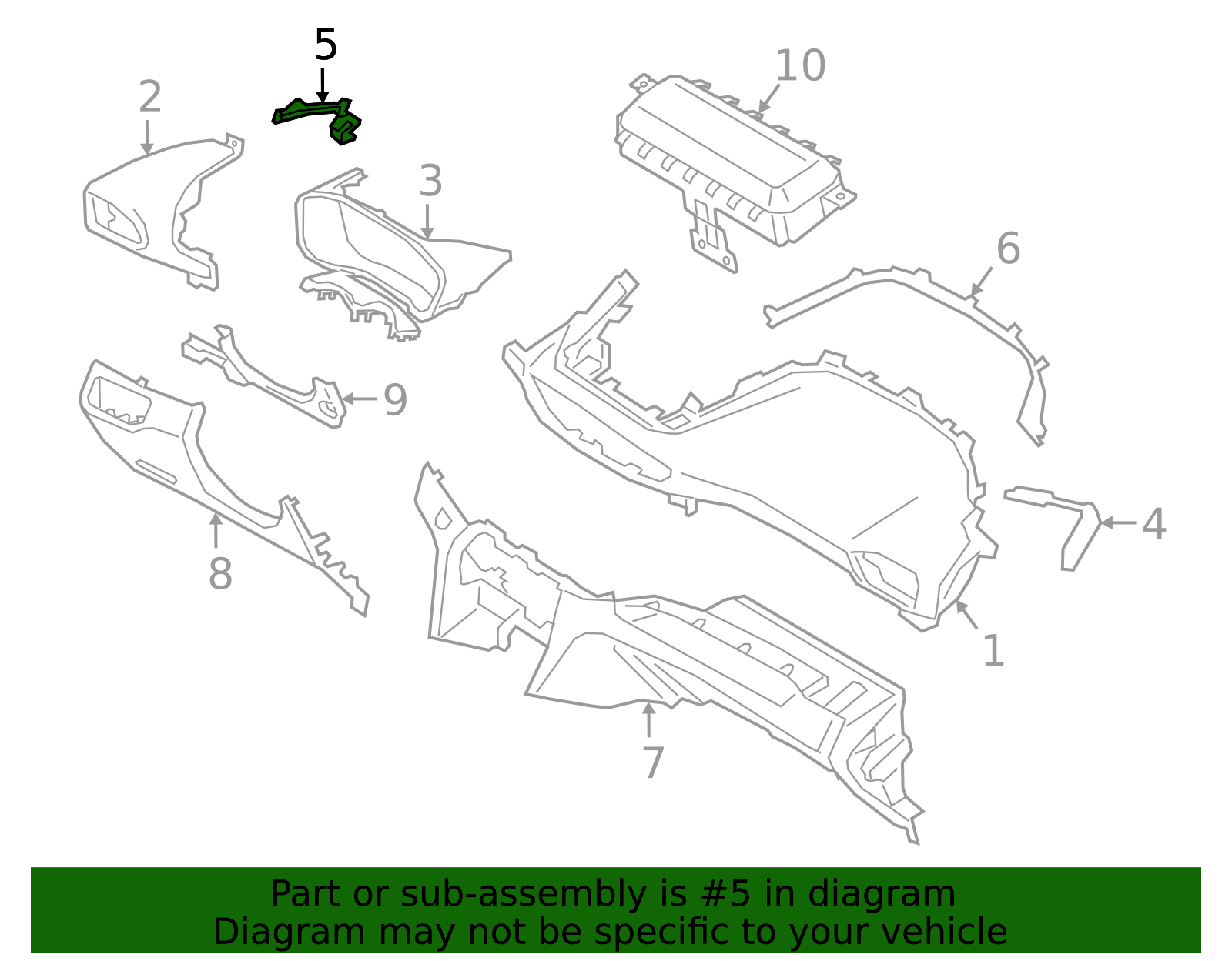 Hyundai - 84790-S1000-XHH - Outer Molding - 2021-2023 Hyundai Santa Fe ...