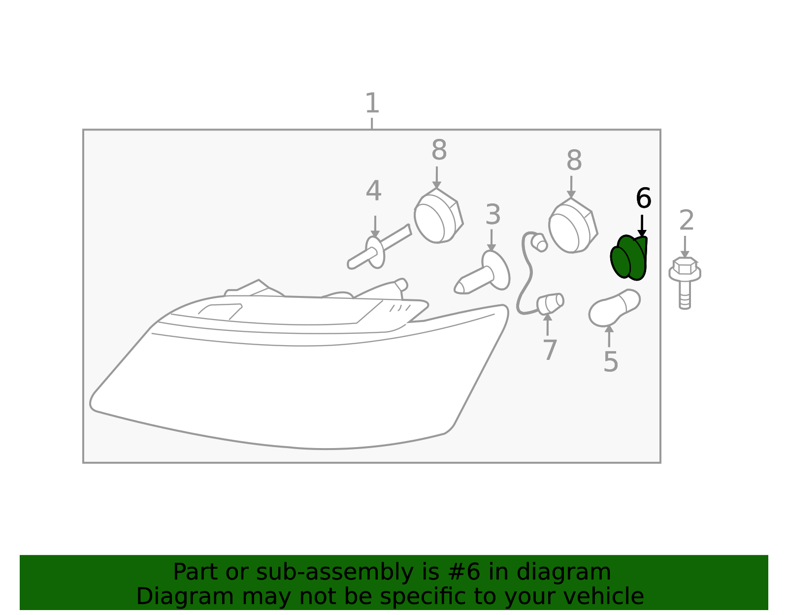 2006-2010 Hyundai Sonata Signal Lamp Bulb Socket 92165-3K000 | MotorMotor