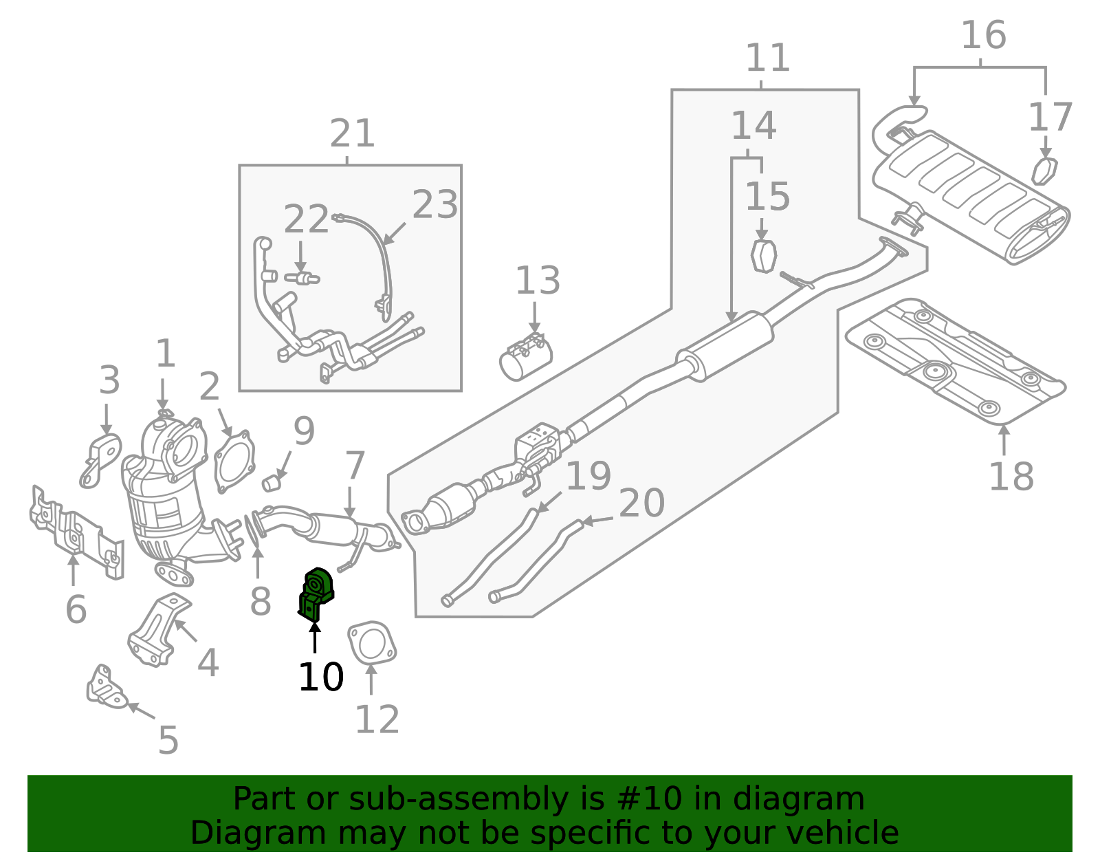 2022-2025 Hyundai Tucson Exhaust System Hanger 28780-N9000 ...