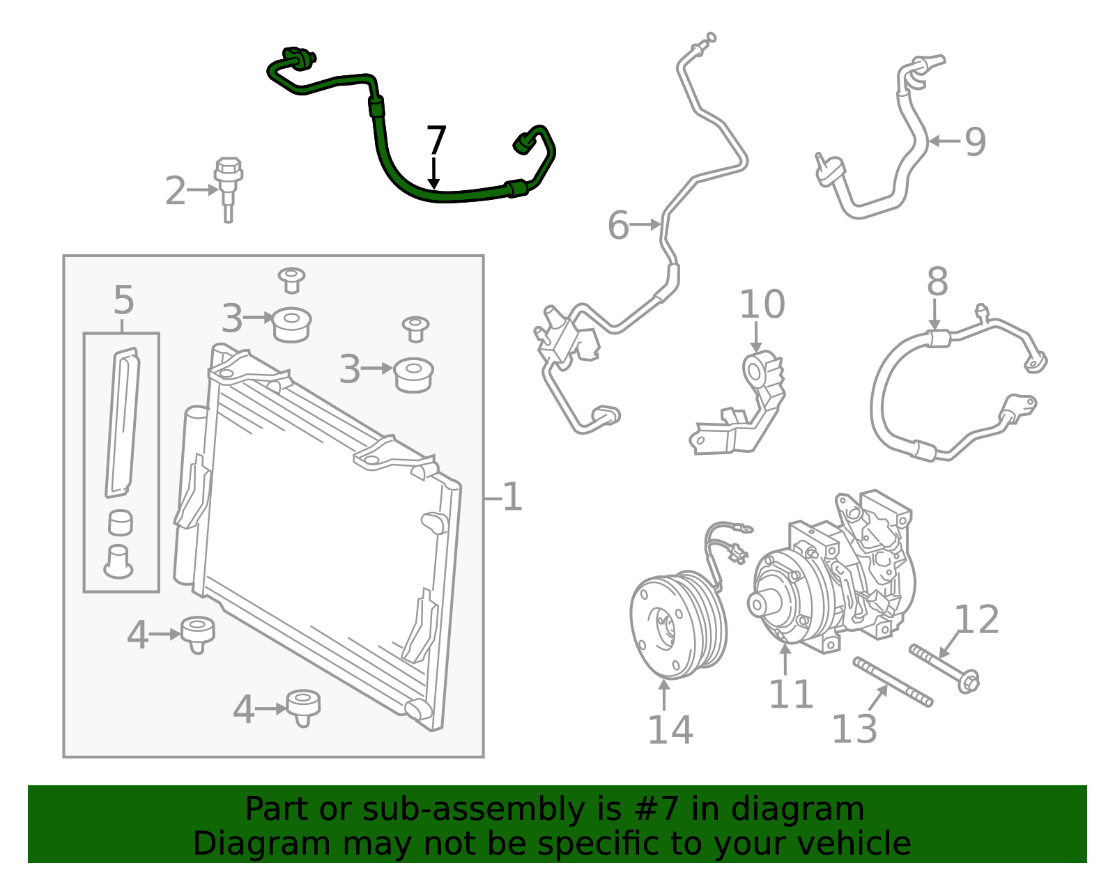 2010-2020 Toyota Tundra Discharge Hose 88711-0C161 | Toyota Parts Center