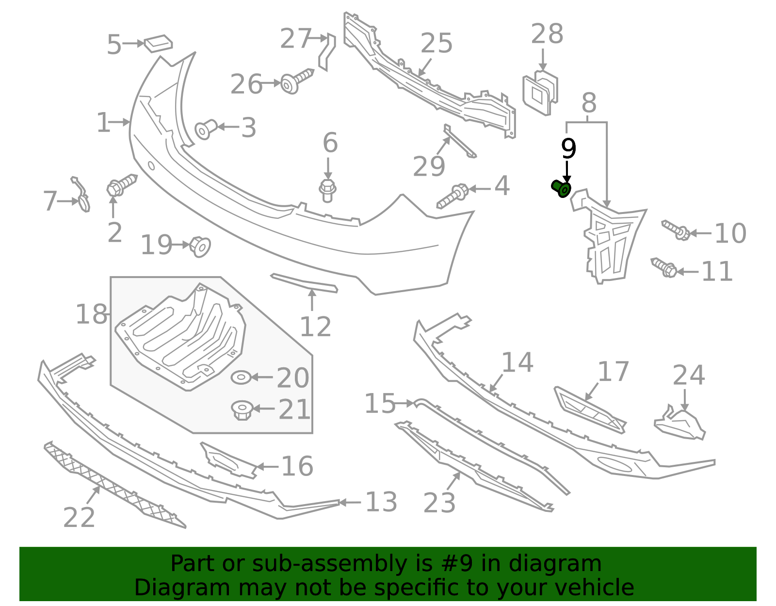 2015-2025 Hyundai Mount Bracket Retainer 86625-B1000 | OEM Parts Online