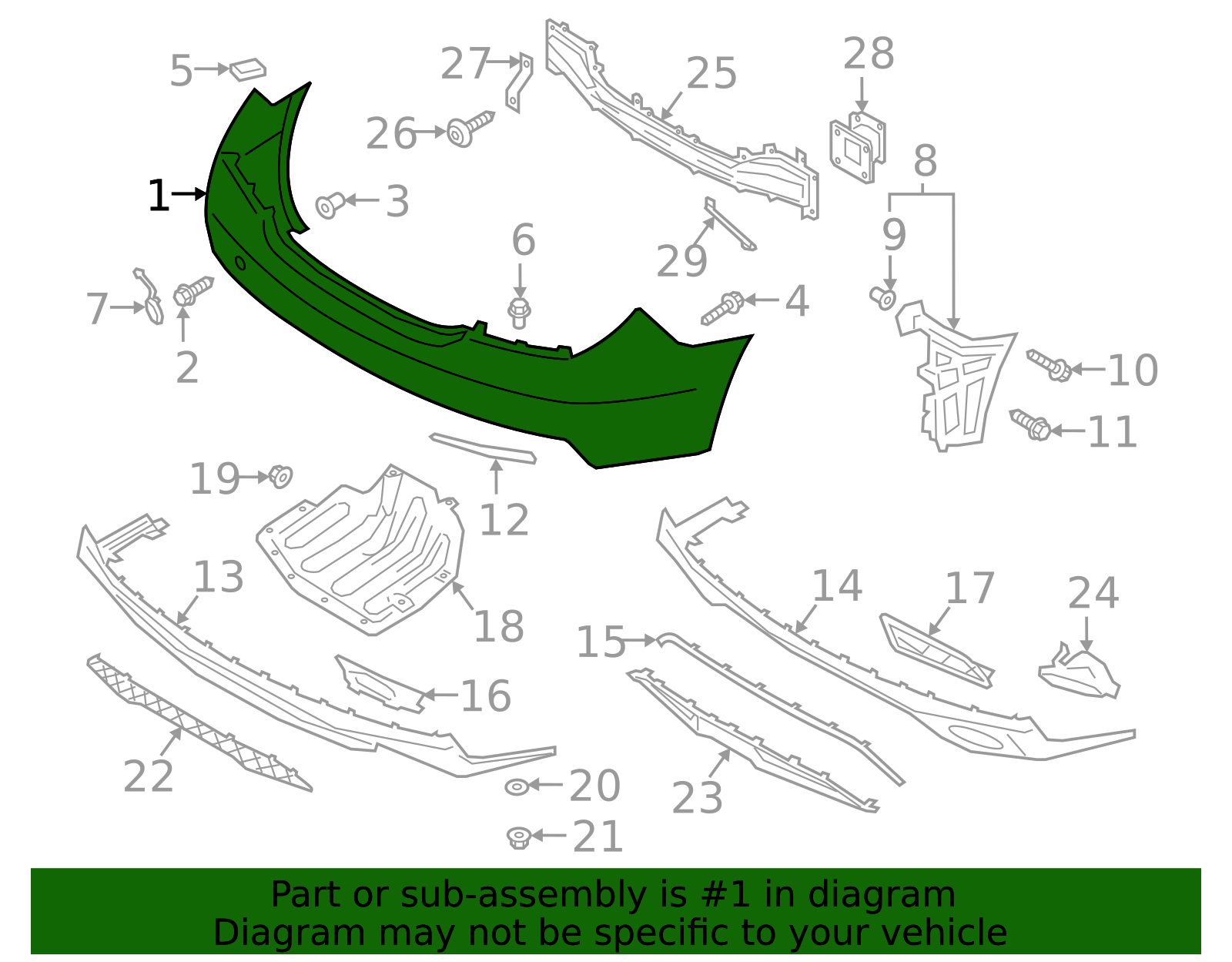 2019-2021 Genesis G70 Bumper Cover 86640-G9000 | OEM Parts Online
