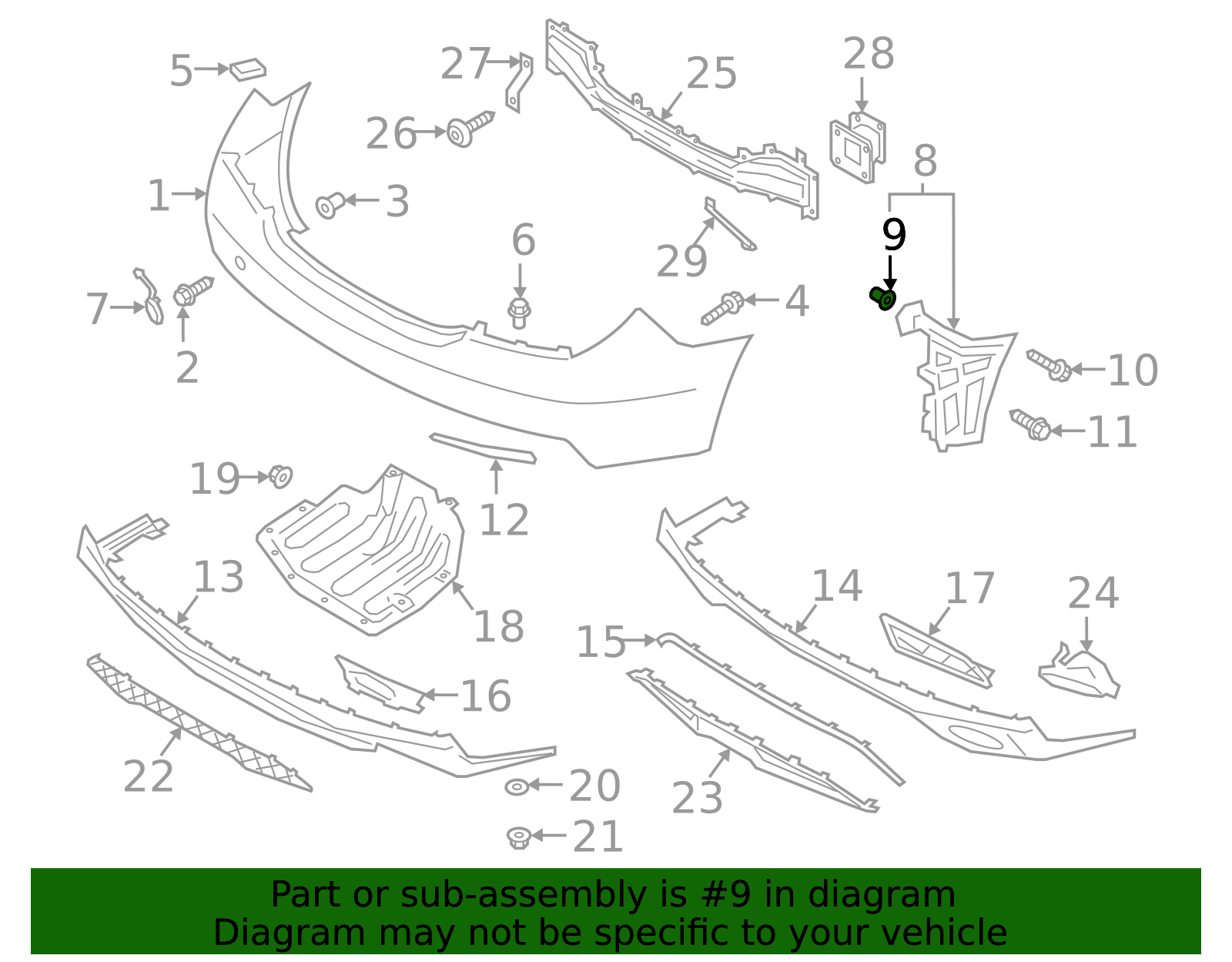 Genuine Mount Bracket Retainer for 2015-2025 Hyundai | Part# 86625 ...