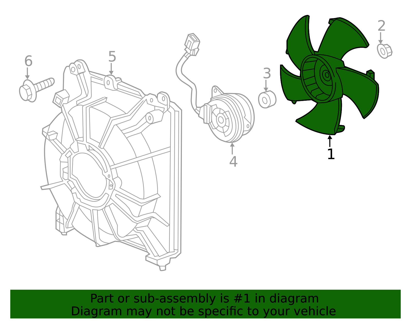 19020-RB0-004 - Fan Cooling - 2009-2016 Honda | Genuine Honda Parts