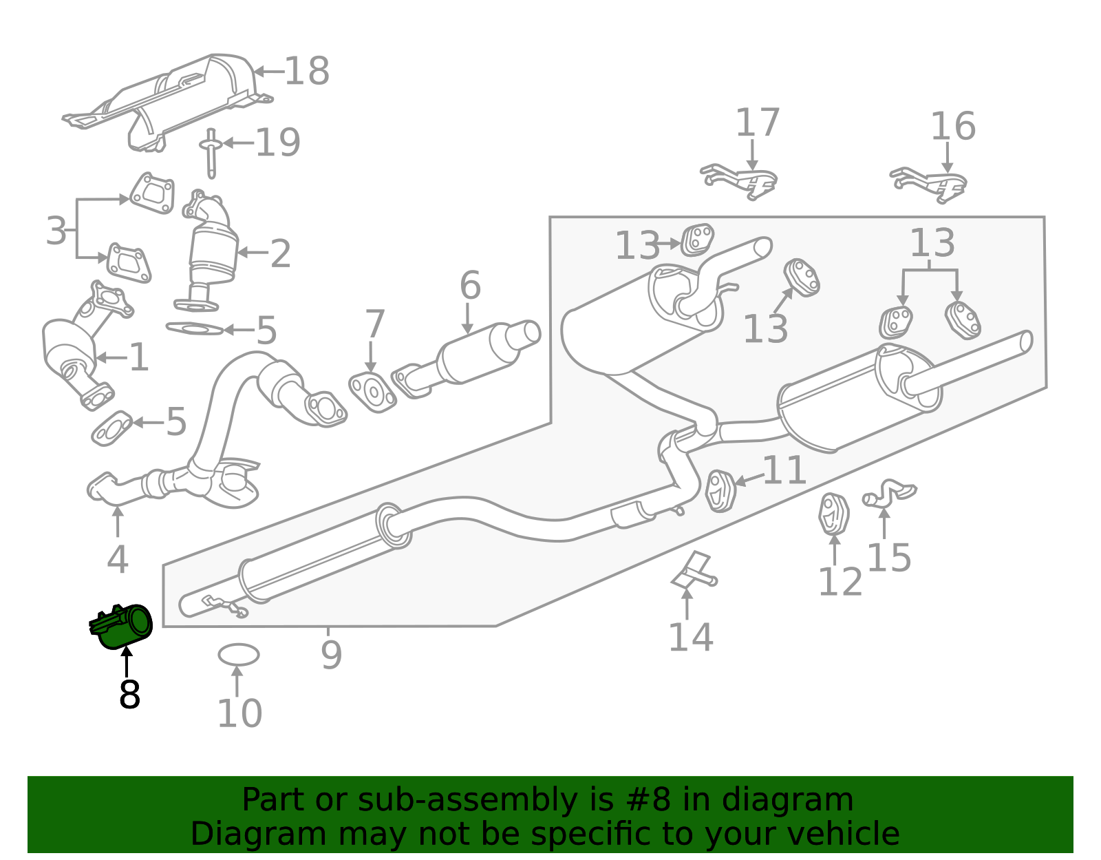 2010-2018 GM Exhaust Clamp 92202996 | Awesome Parts GM