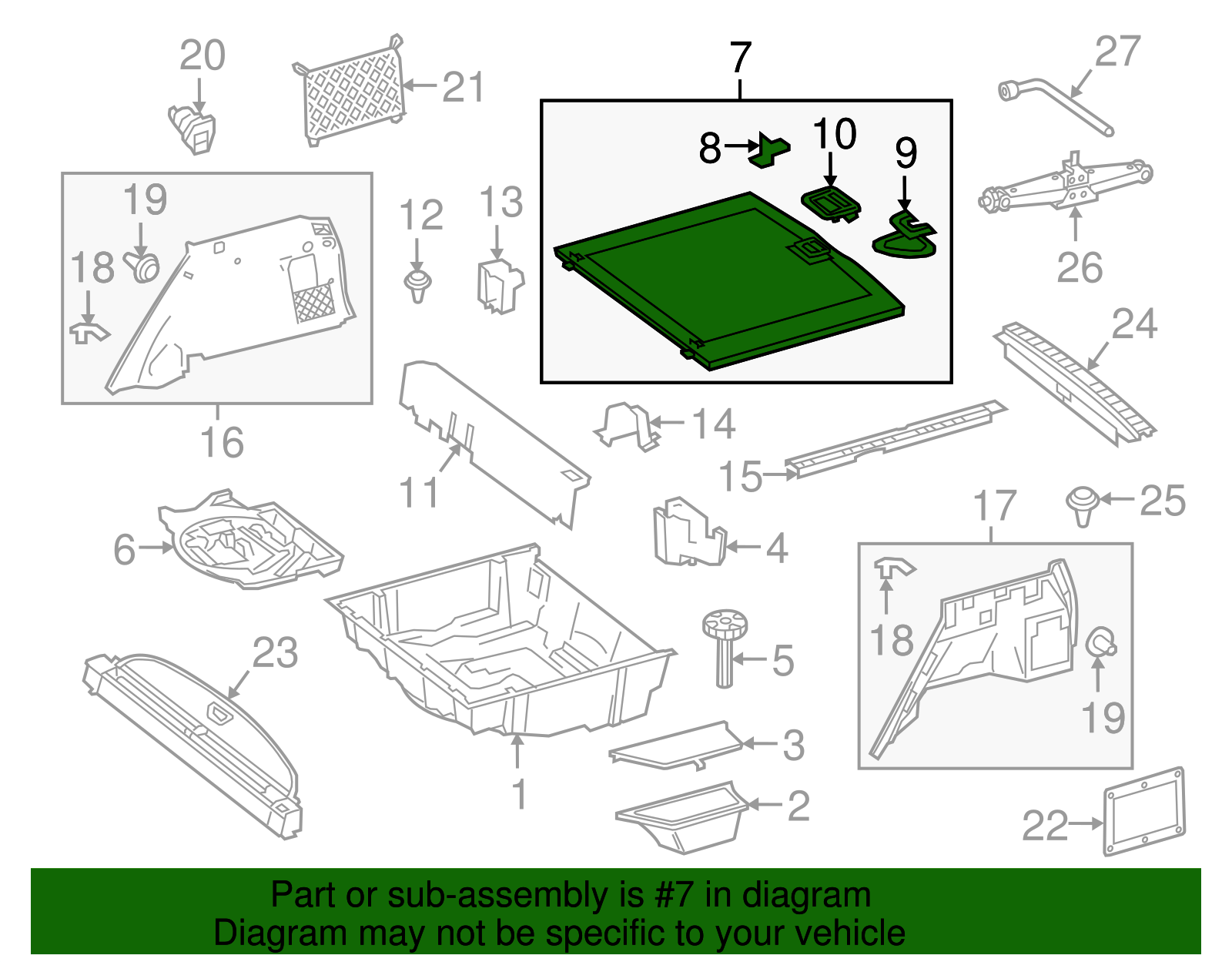 166-680-87-03-7M79 - Floor Cover 2012-2019 Mercedes-Benz | Mercedes ...