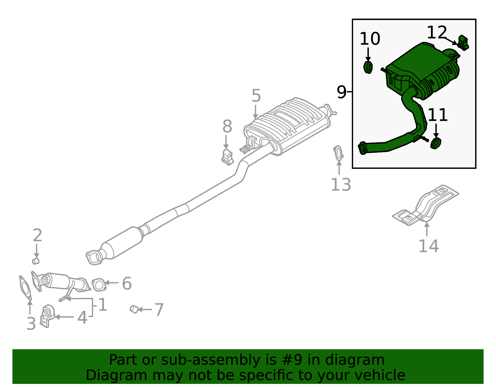 Hyundai - 28710-K5550 - Muffler - 2025 Hyundai Santa Cruz | OEM Hyundai ...