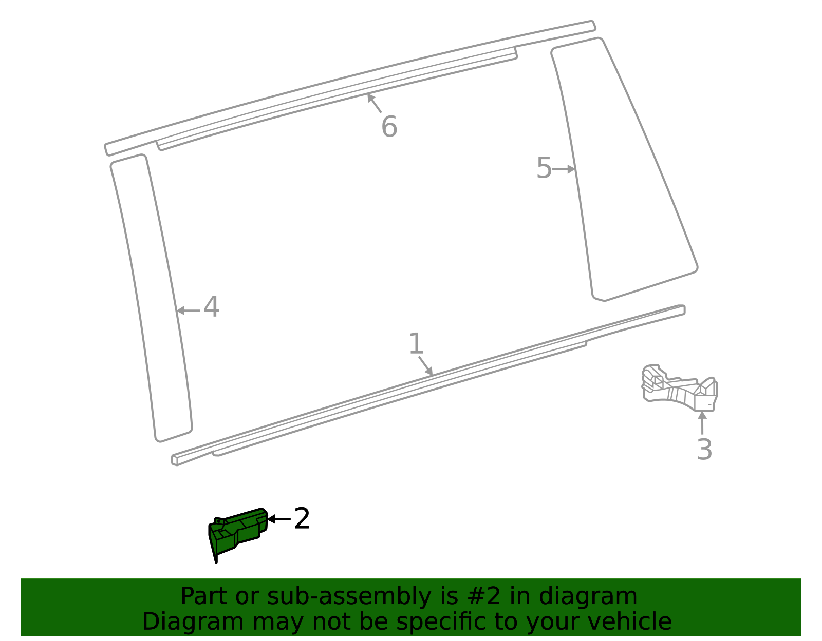 2021-2025 Toyota Sienna Belt Molding Front Seal 68197-08020 | MotorMotor