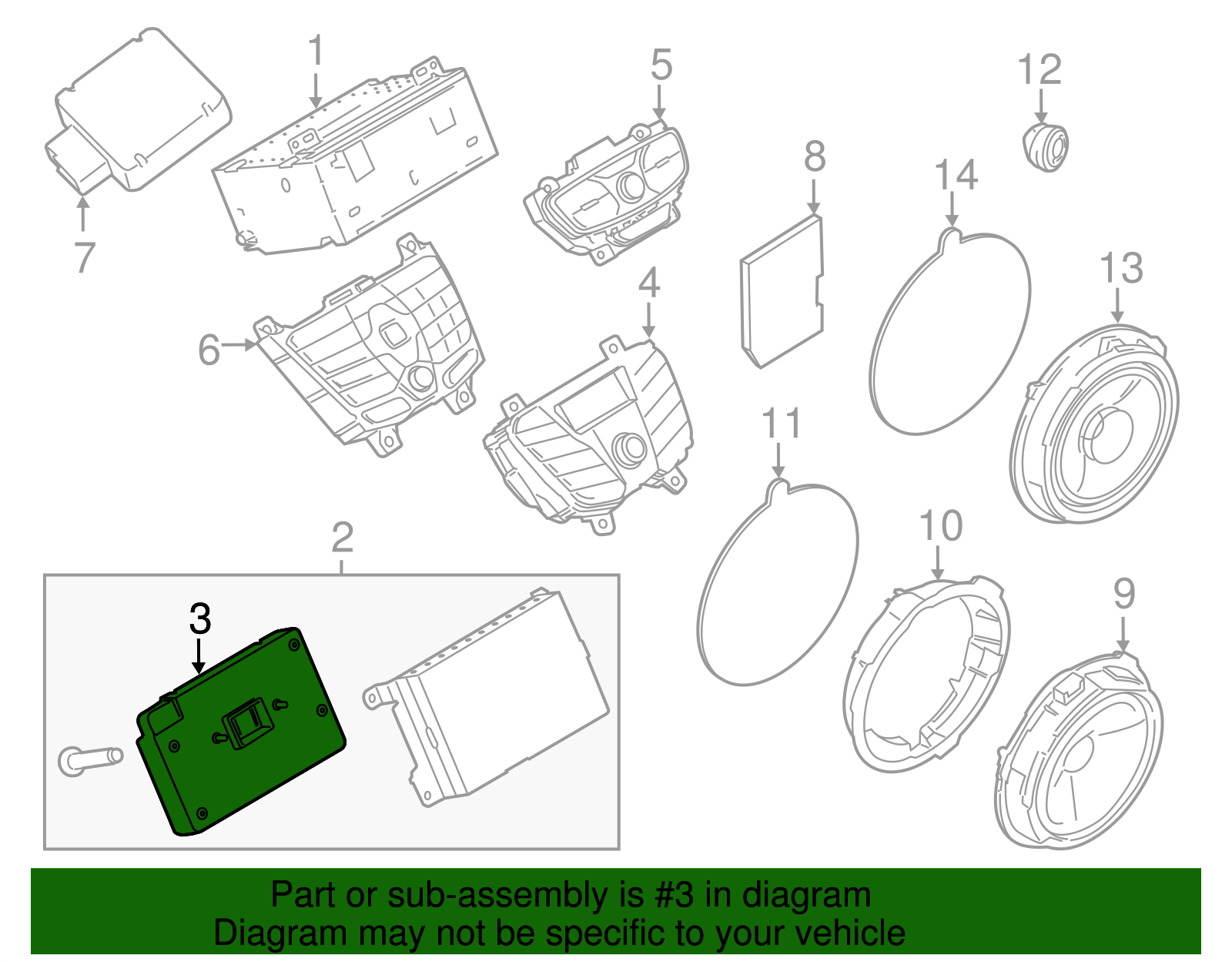 2013-2018 Ford Control Module GE8Z-14D212-AA | OEM Parts Online