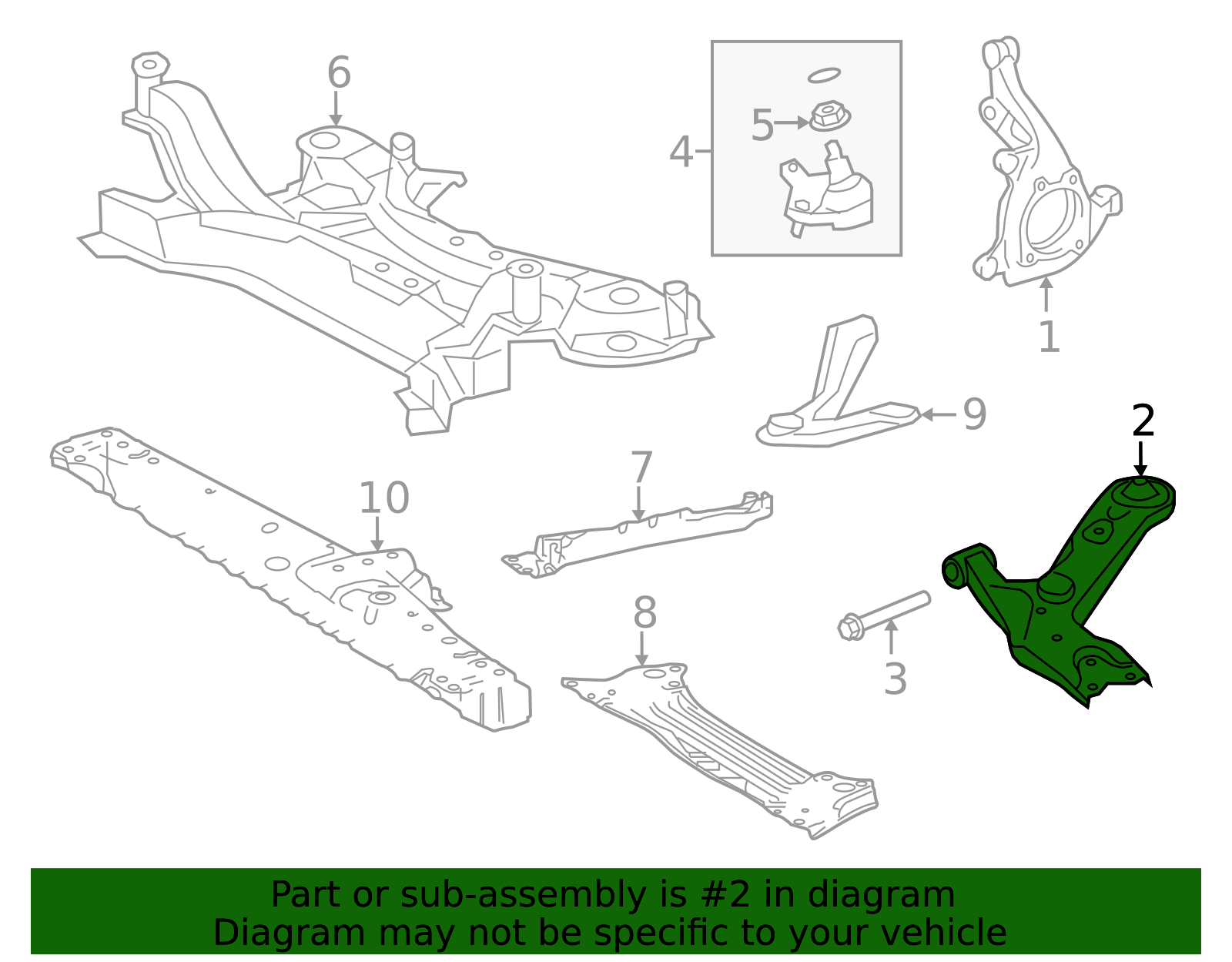 48068-0R030 - Lower Control Arm 2013-2018 Toyota RAV4 | Capitol Toyota ...