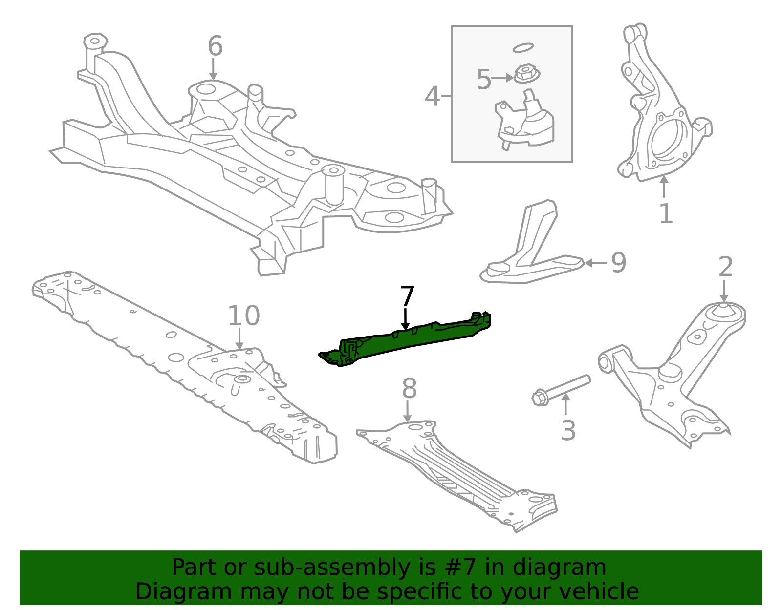 51108-0R030 - High-Quality Suspension Crossmember Reinforcement for ...