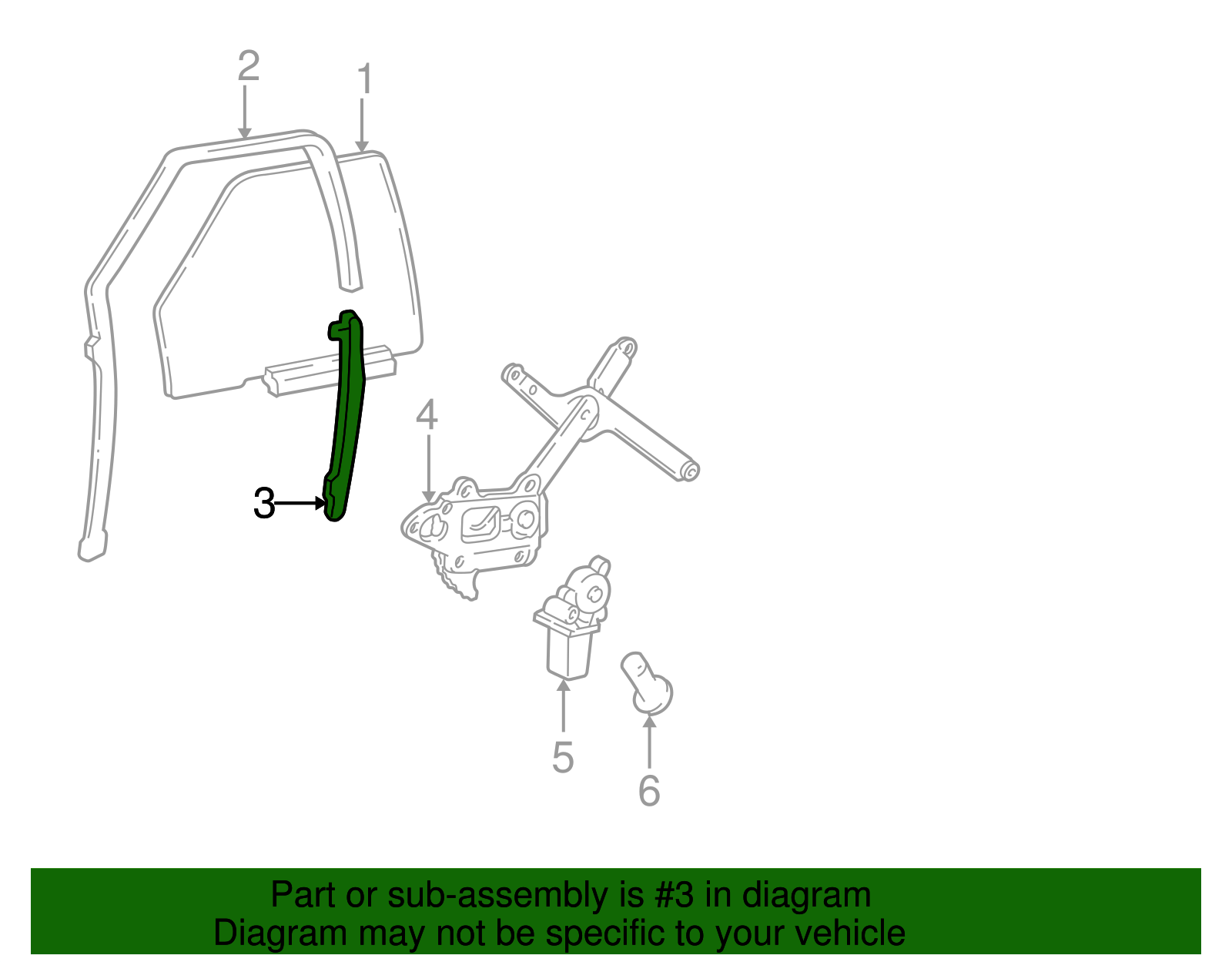 1994-2005 GM Guide Channel 15075240 | GM Parts Center
