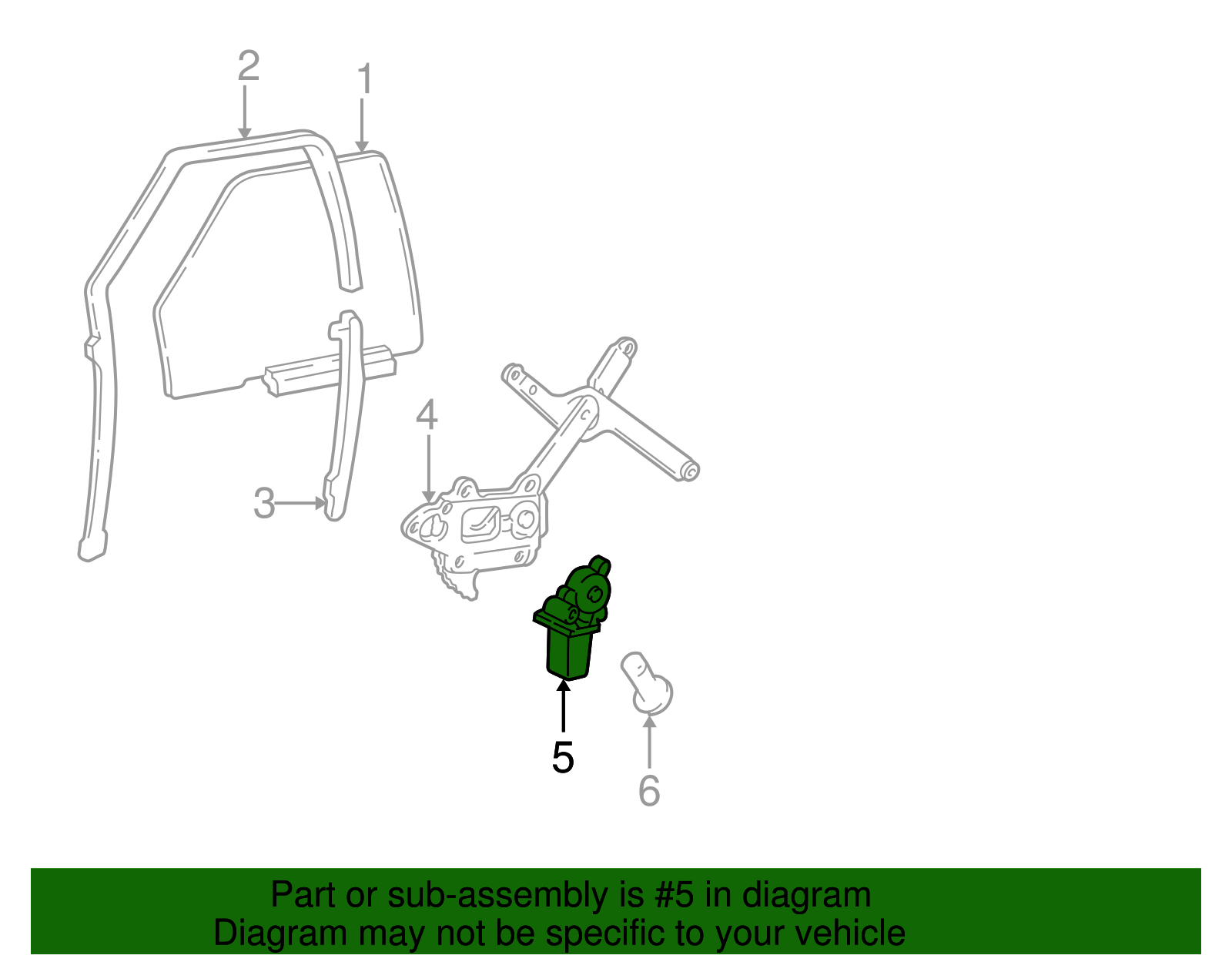 1985-2005 GM Power Window Regulator Motor 19153541 | GM Parts Center