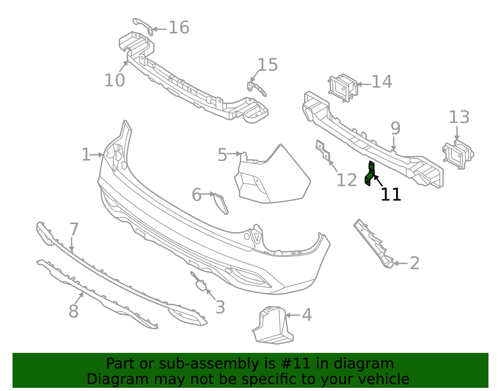 86633-Q5000 - Impact Bar Upper Bracket 2021-2023 Kia Seltos | Kia.Parts ...