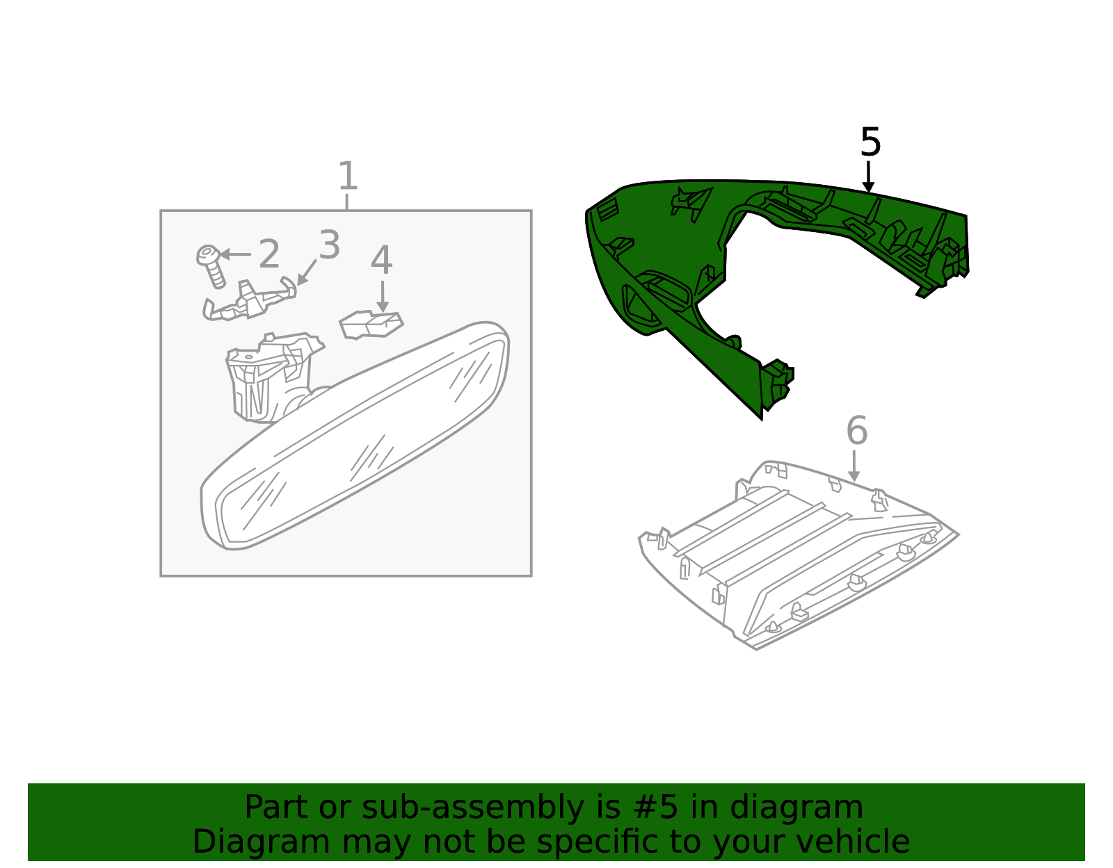 17A-868-437-A-82V - 2022-2025 Volkswagen Jetta - Interior Rear View ...