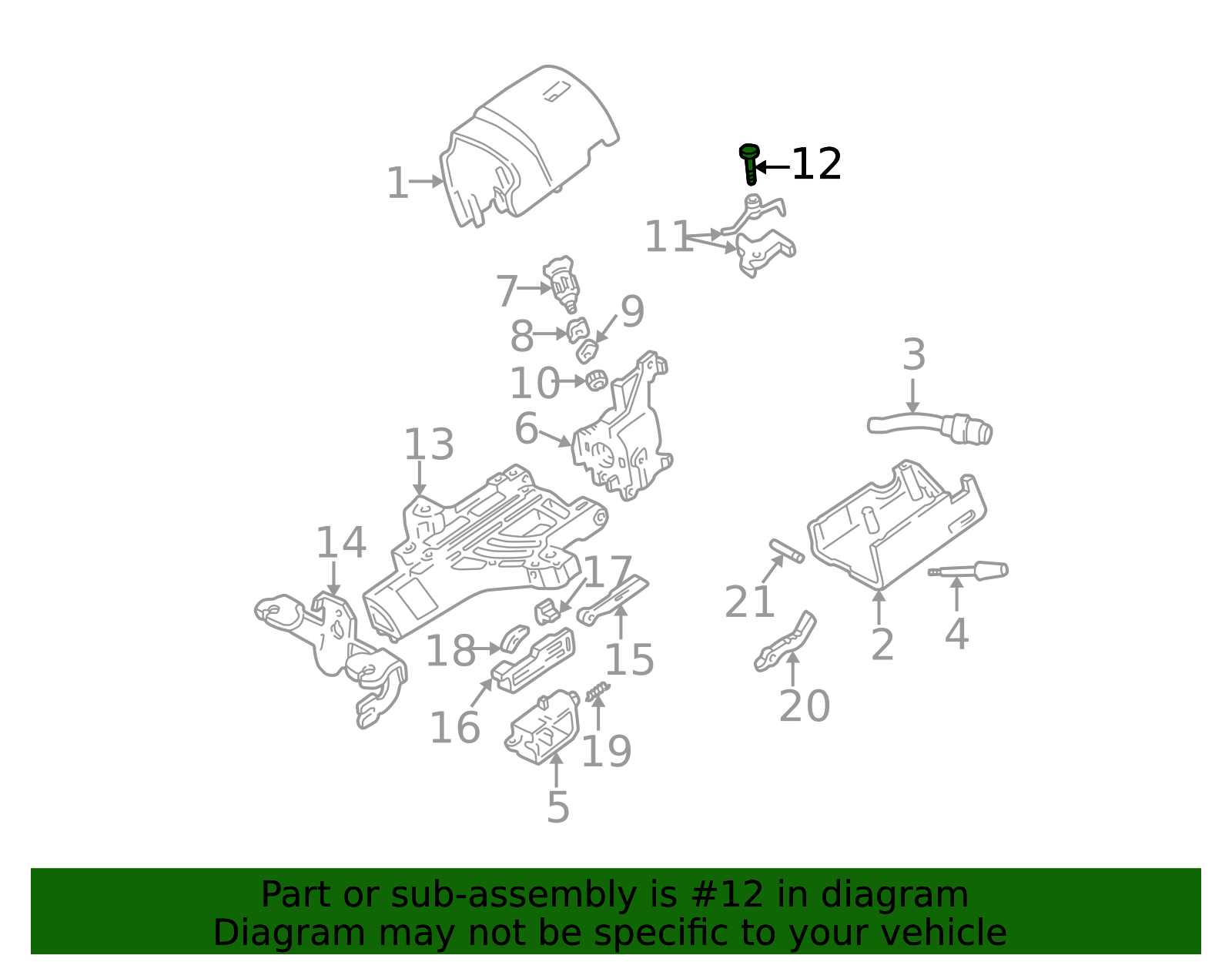Lock Lever Pin FODZ-3F530-A | Awesome Parts Ford