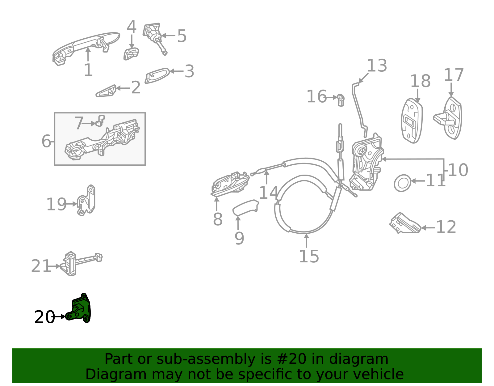 2021-2025 Toyota Mirai Door Hinge 68720-76020 | Toyota Parts Center
