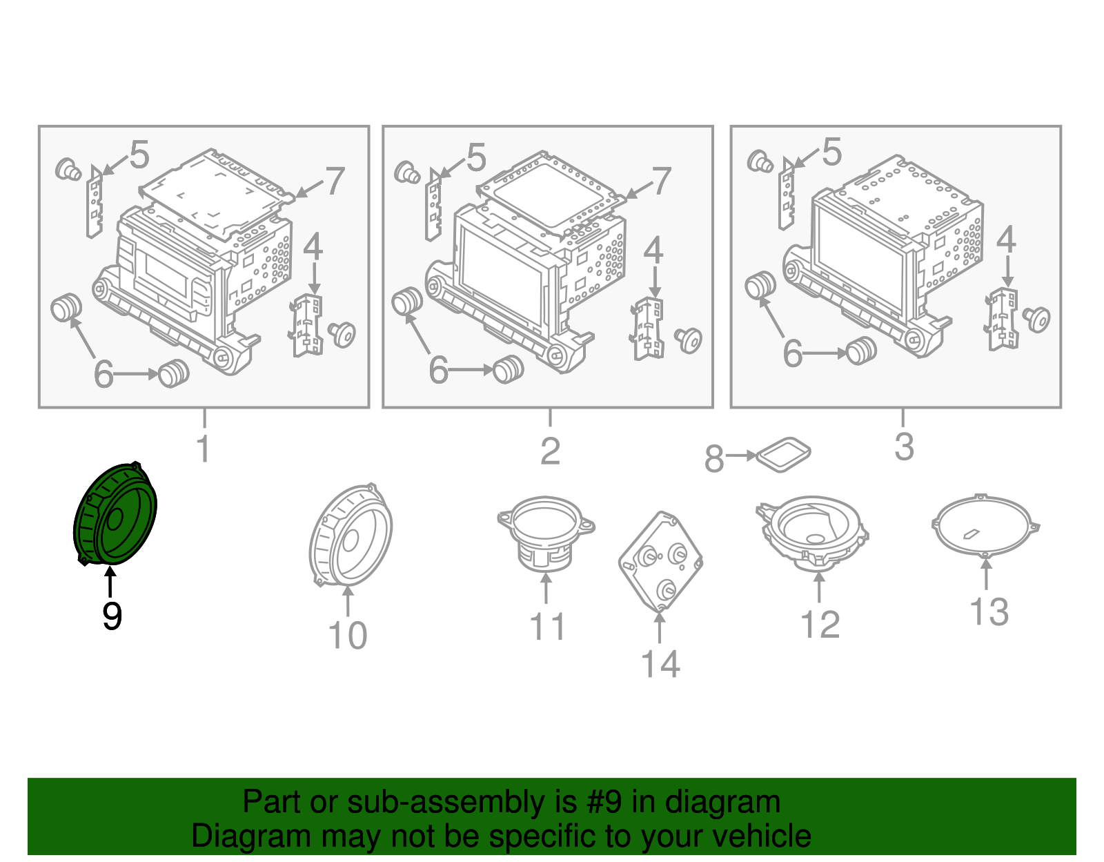 Hyundai - 96330-F2100 - Front Dr Speaker - 2017-2022 Hyundai | OEM ...