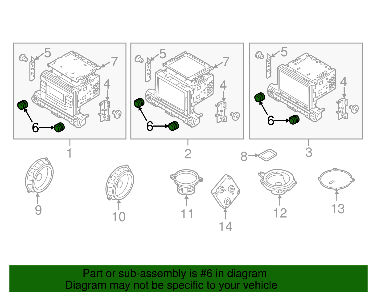 Hyundai - 96173-F2KA0 - Receiver Knob - 2019-2020 Hyundai Elantra | OEM ...