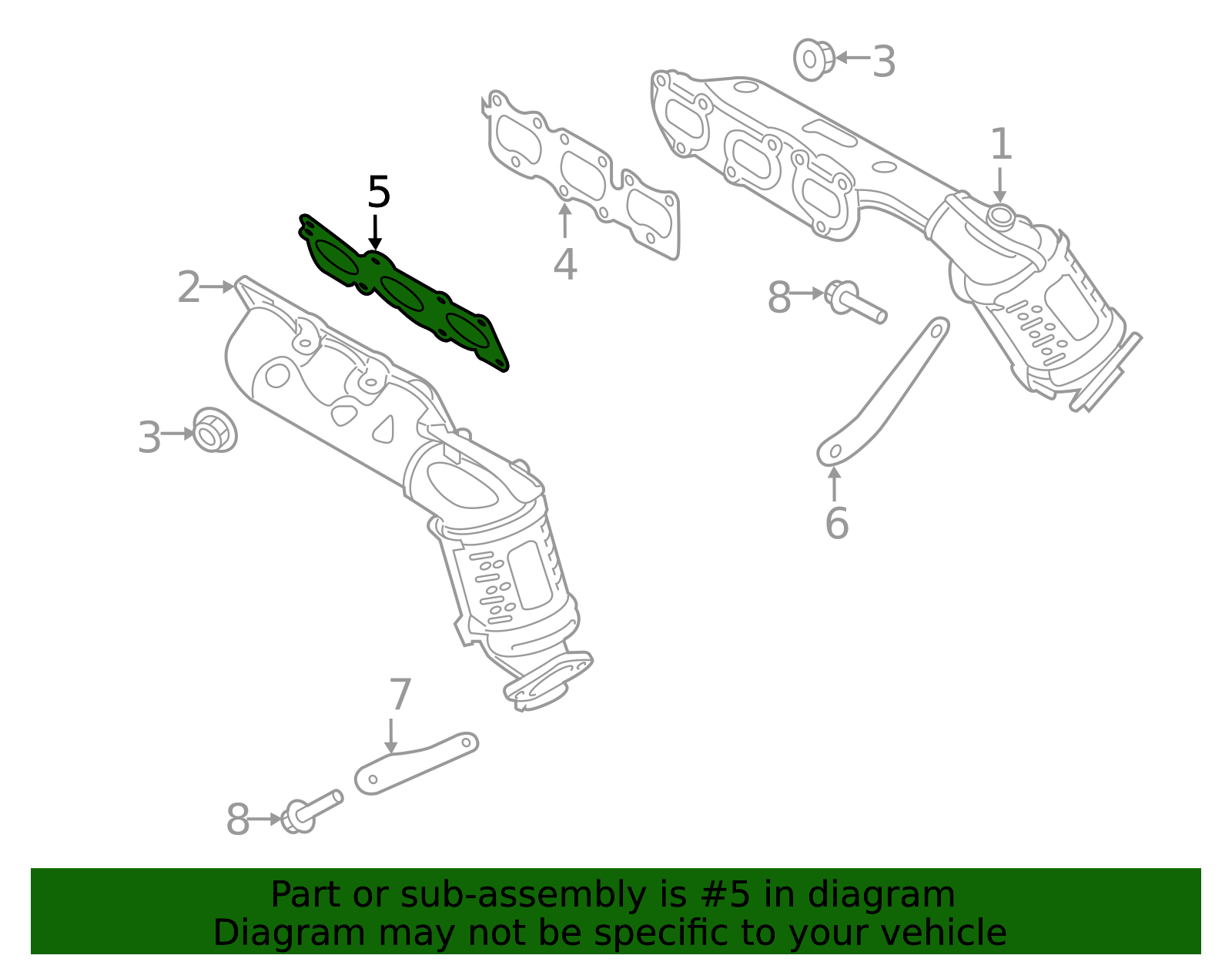 Exhaust Manifold Gasket 28521-3C111 | MotorMotor
