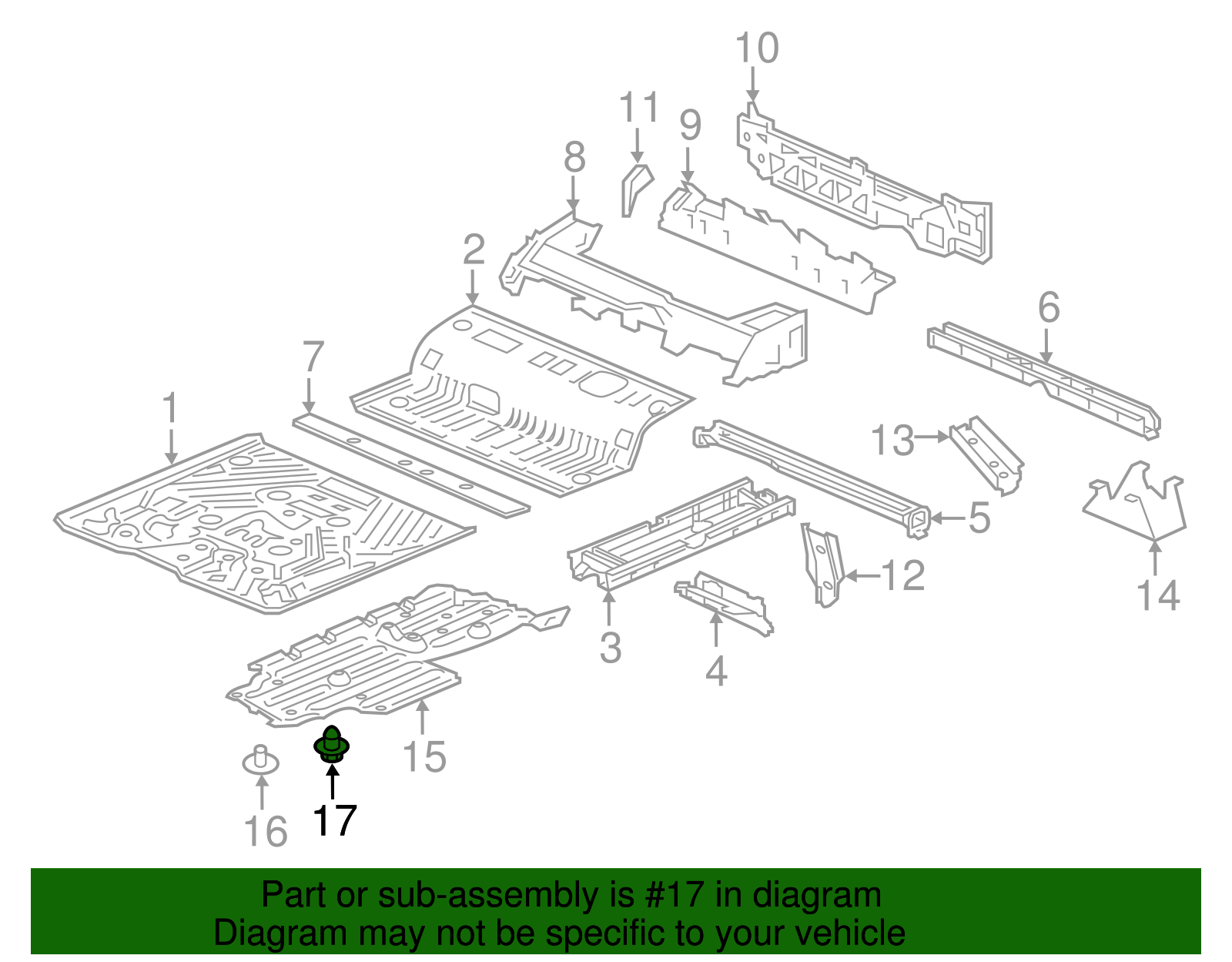 90657-S9V-A01 - Under Cover Fastener 2016-2025 Honda | Honda Parts Online