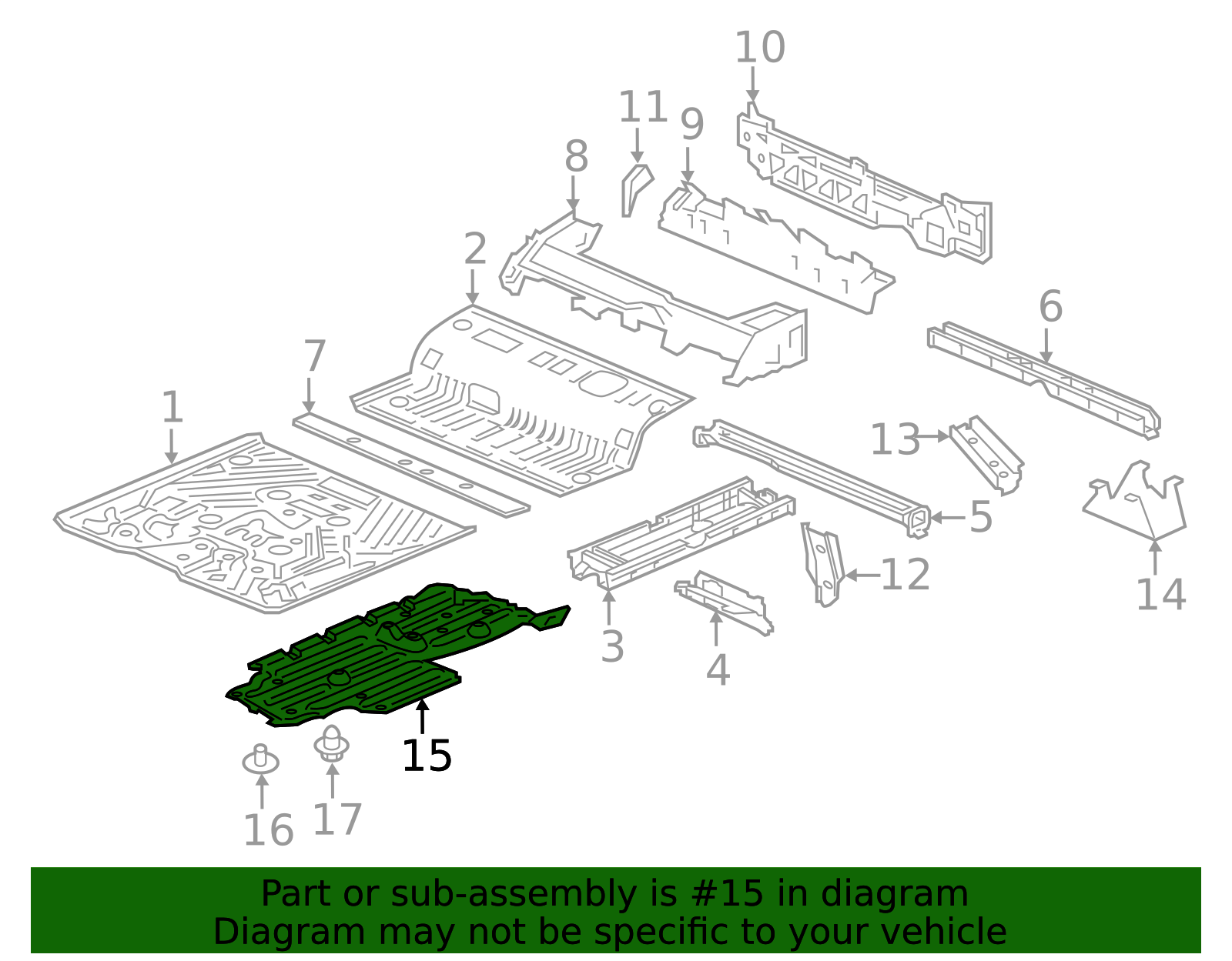 74566-T6Z-A00 - Under Cover 2017-2025 Honda Ridgeline | Honda Parts Online
