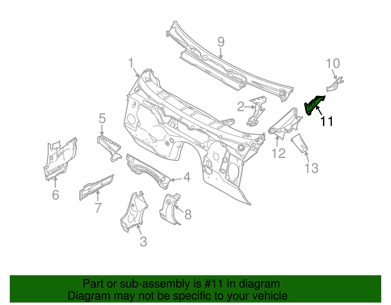 51713401653 - 2004-2010 BMW X3 Center Cover (51-71-3-401-653) | BMW of ...