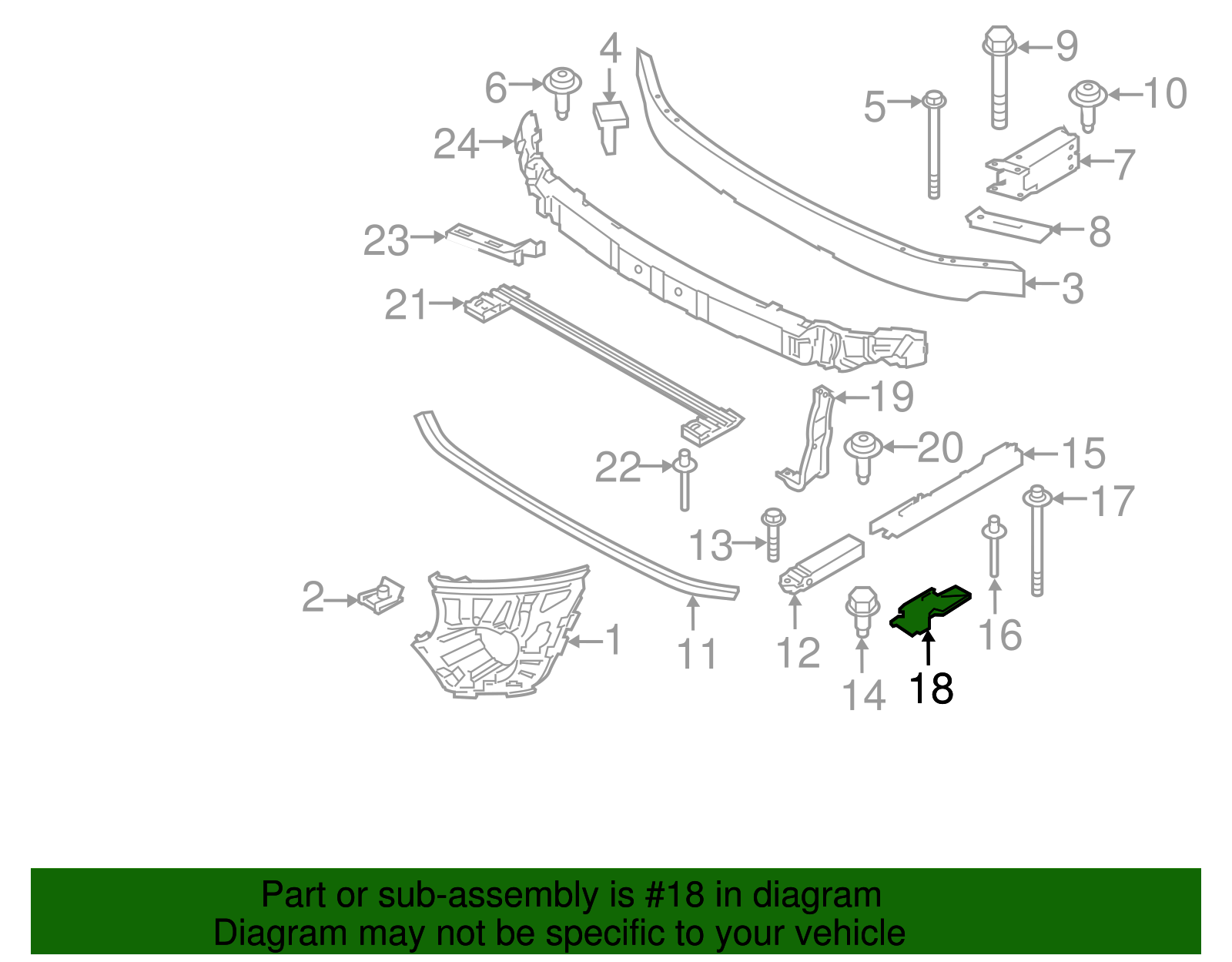 51-11-7-390-872 - Bumper Guide 2014-2024 Mini | BMW Mini Parts Solutions