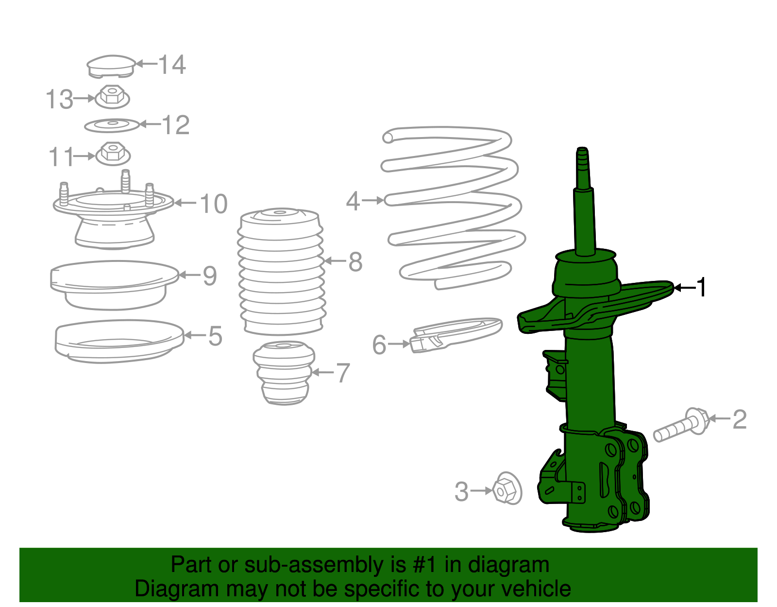 2014-2019 Cadillac CTS W (S)Strut 85743841 | Capital Chevy Parts