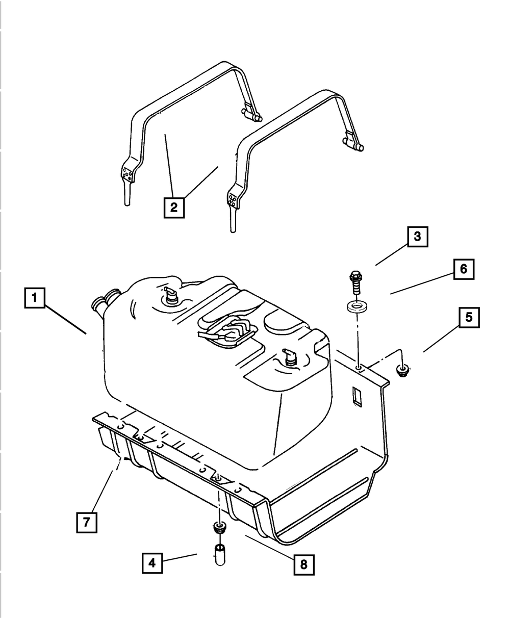 2001-2005 Jeep Wrangler Fuel Tank Strap 52100235AC | Mopar eStore
