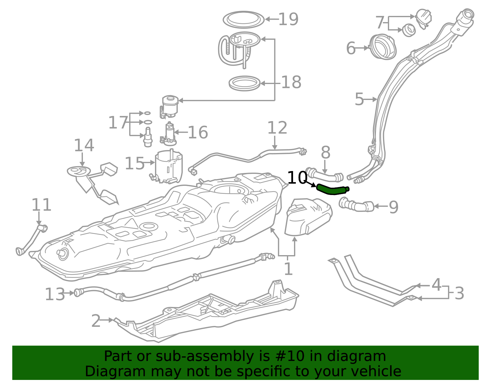 77754-42081 - High-Quality Fuel Tank Vent Hose for 2014-2018 Toyota ...