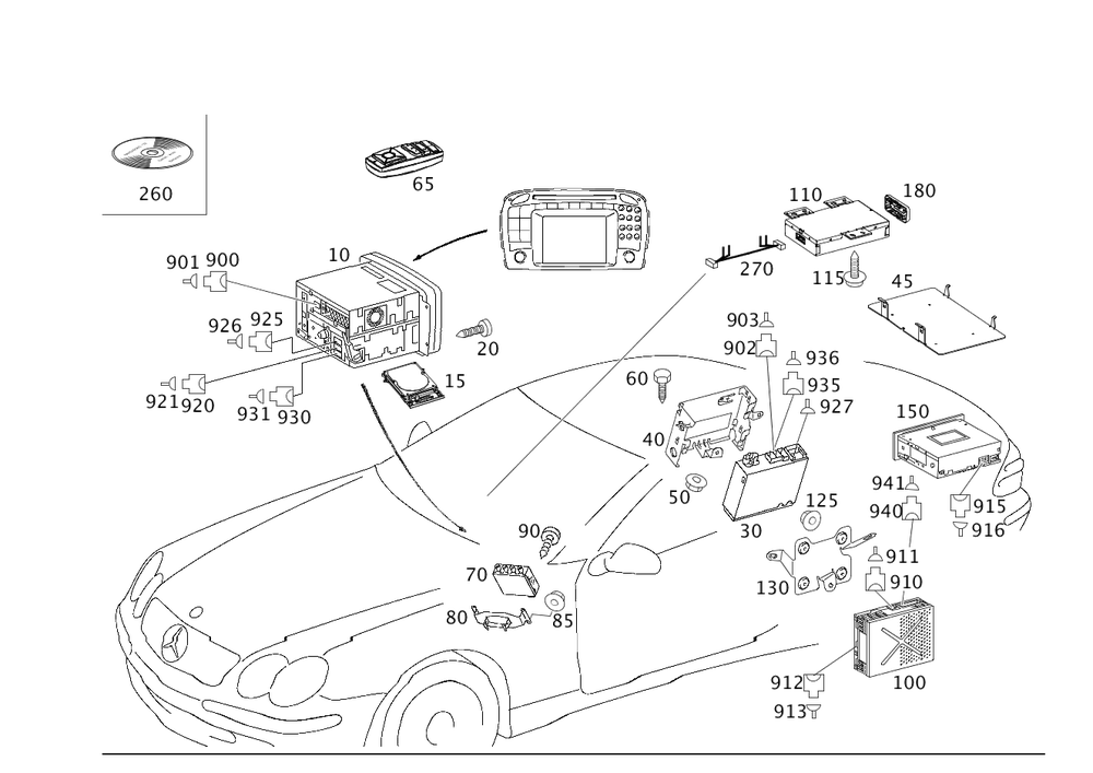1994-2018 Mercedes-Benz Control Unit 204-900-57-04 | Mercedes-Benz Parts