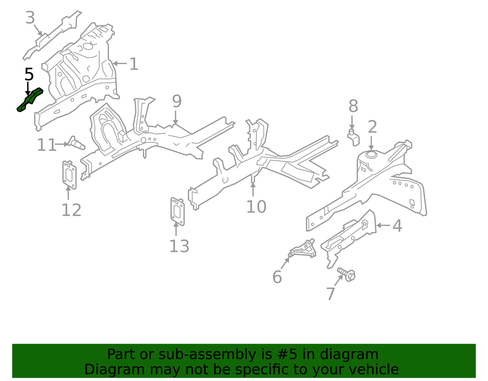 64587-G3000 - High-Quality Fender Rail Bracket for 2018-2020 Hyundai ...