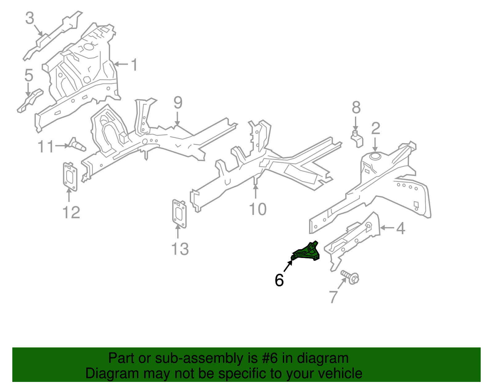 64577-G3000 - High-Quality Fender Rail Bracket for 2018-2020 Hyundai ...